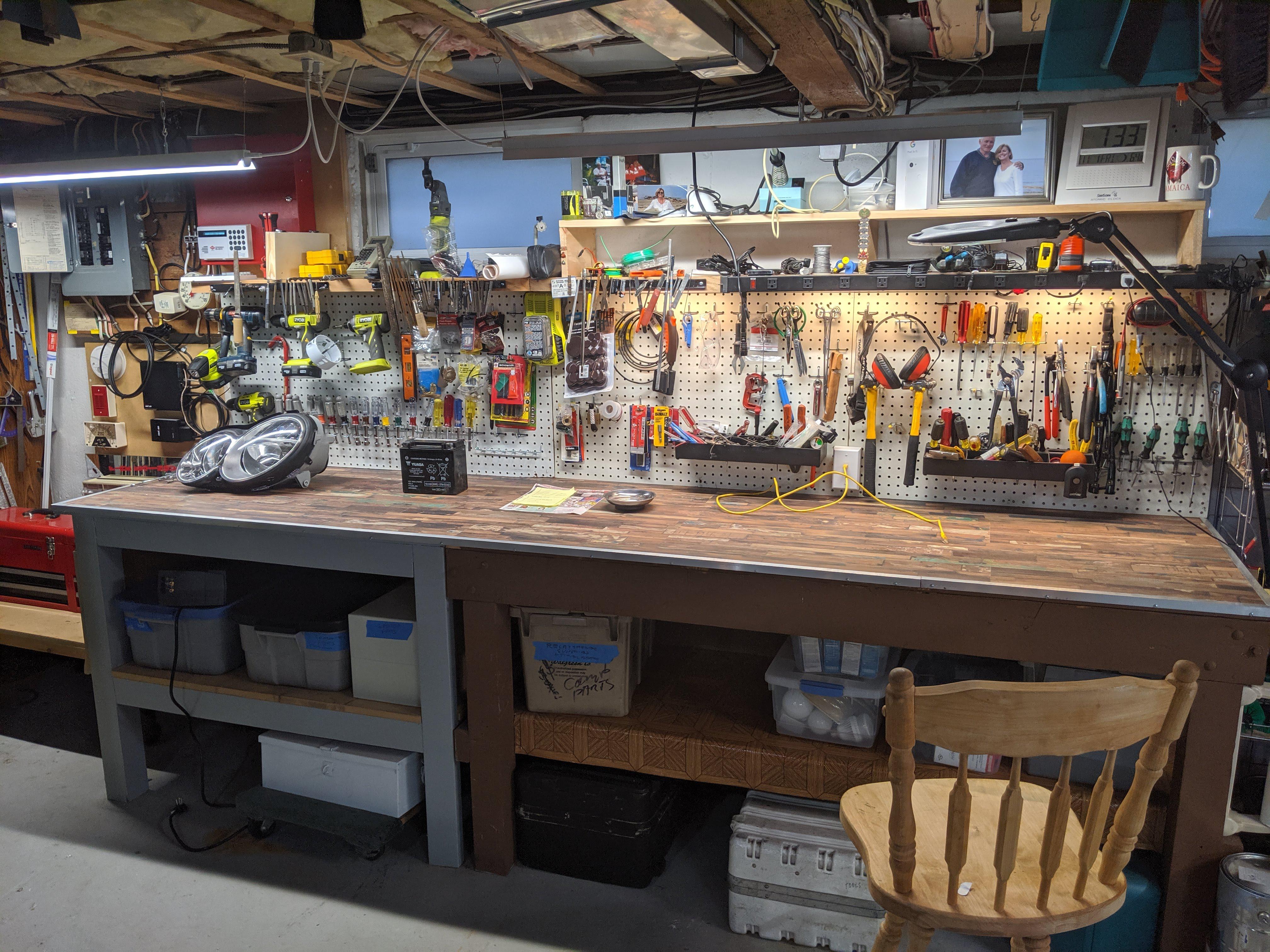 My basement workbench | Scrolller