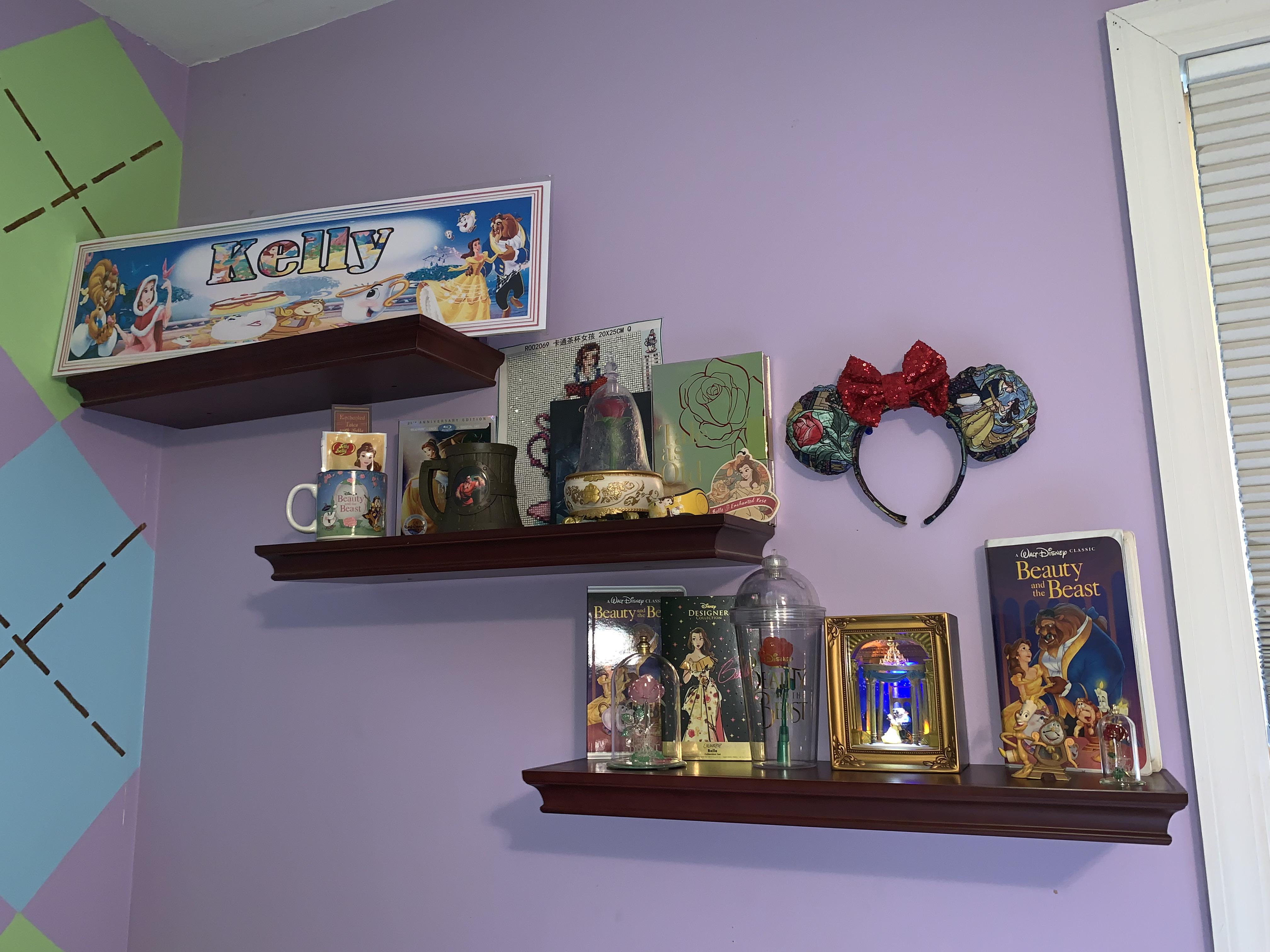 My Beauty and the Beast shelves in my room! | Scrolller