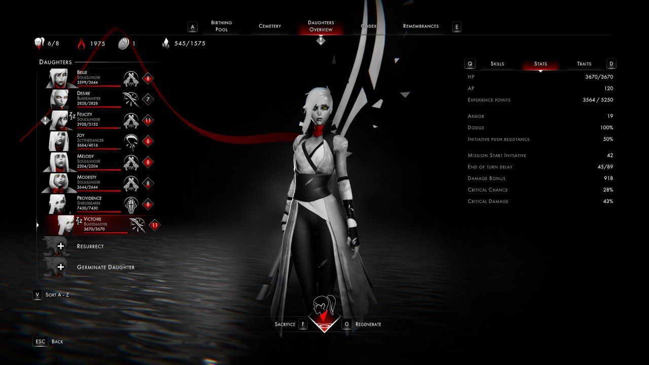 My Bladepaster reached 100% dodge. Is she immortal ? | Scrolller