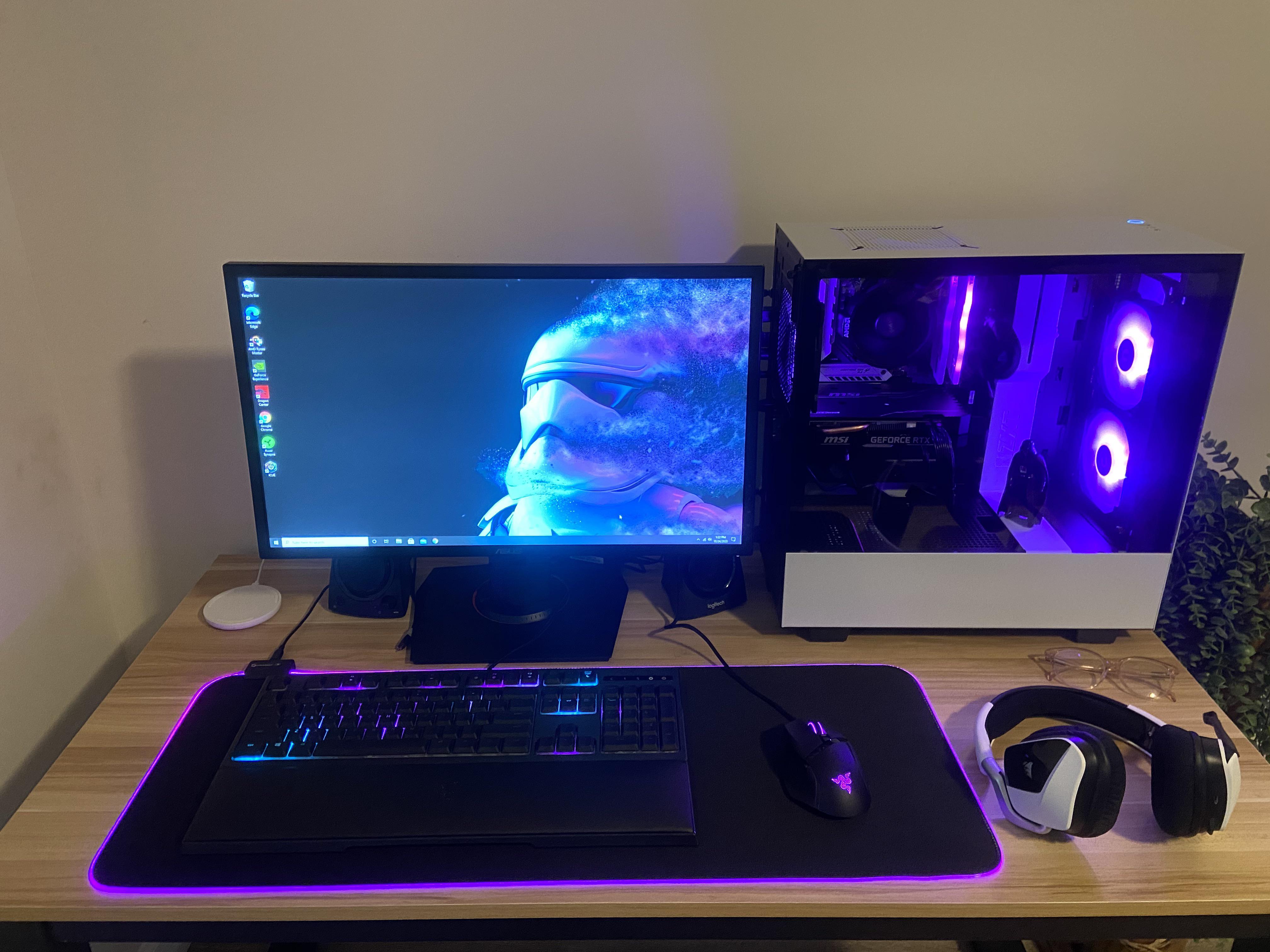 My brand new setup! Just finished building the PC. | Scrolller