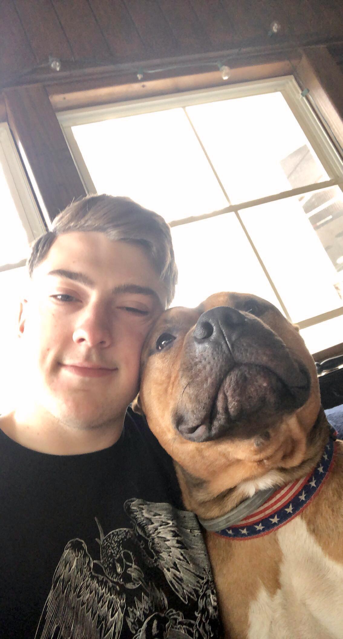 My brother and my Brutus j-chillin :) | Scrolller