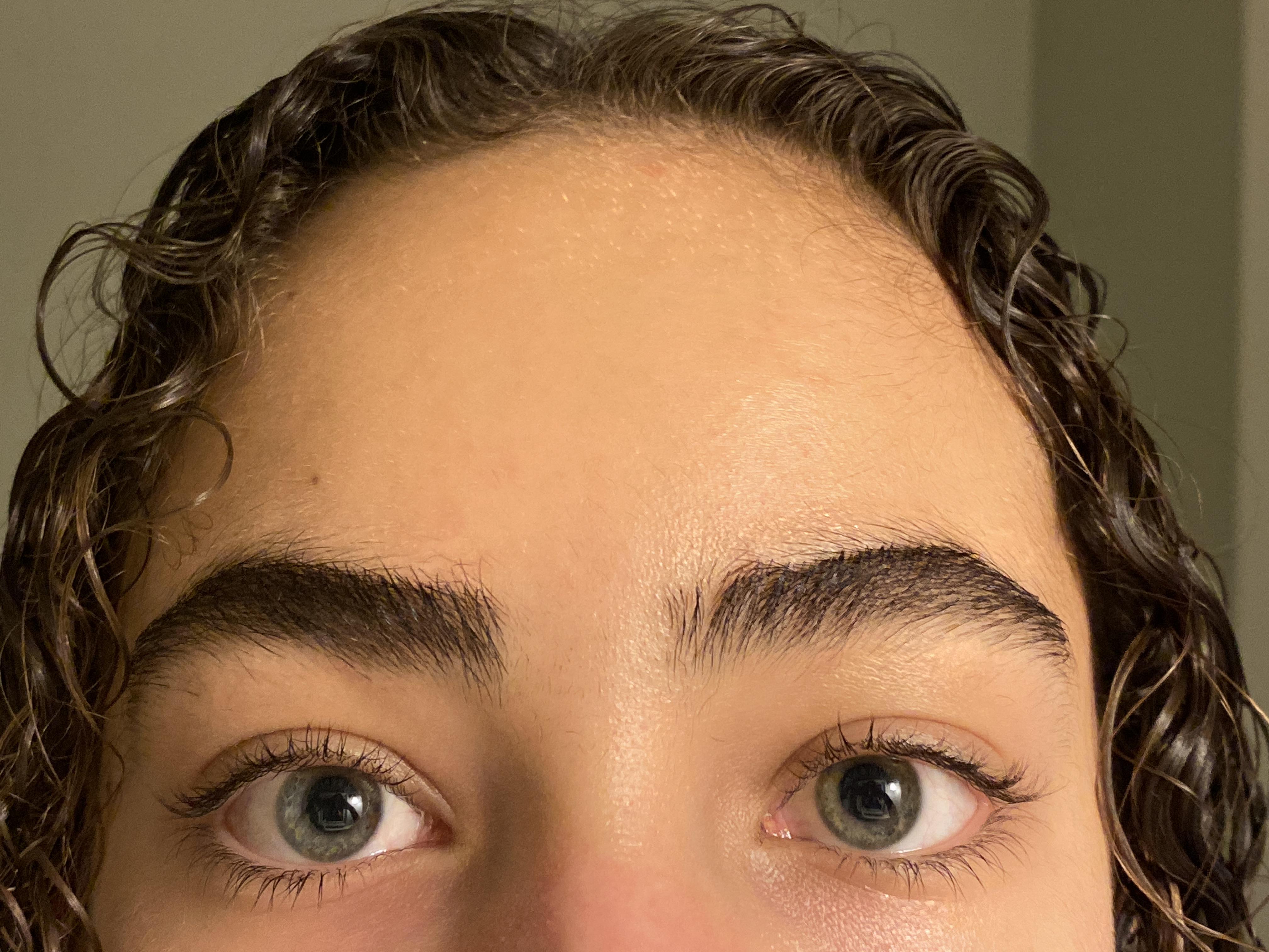 My brows need help. The one on the left looks too thick I think and the right one just looks ...