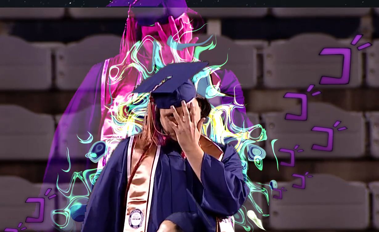 My Caesar JoJo Pose at Graduation but MENACING | Scrolller