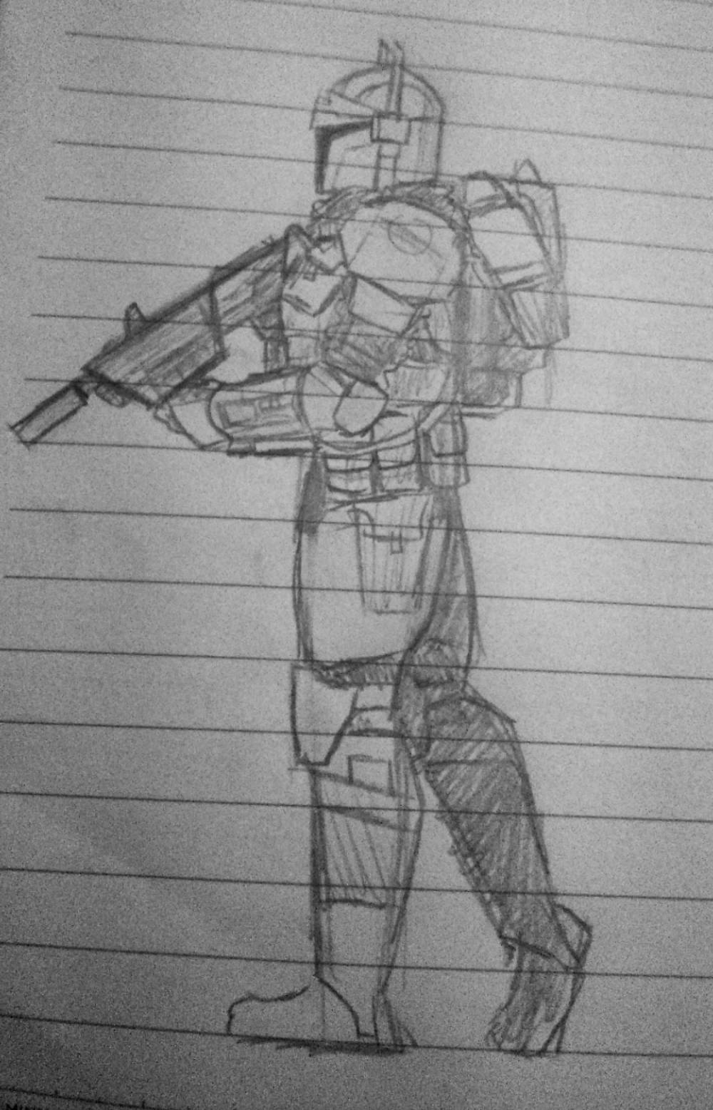 My concept of an ex-imperial supercommando using salvaged clone commando gears | Scrolller
