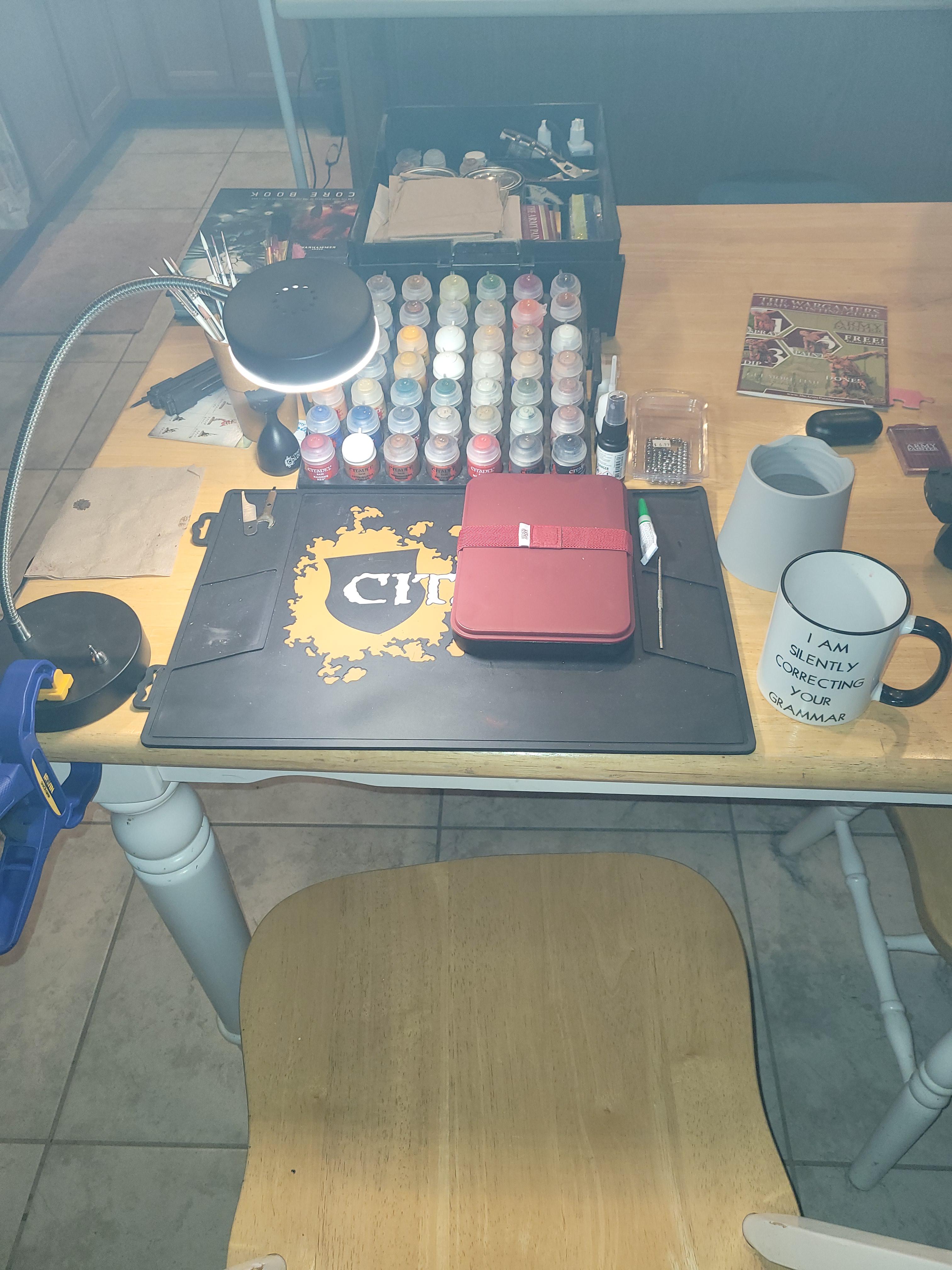 My current painting station, thoughts? | Scrolller