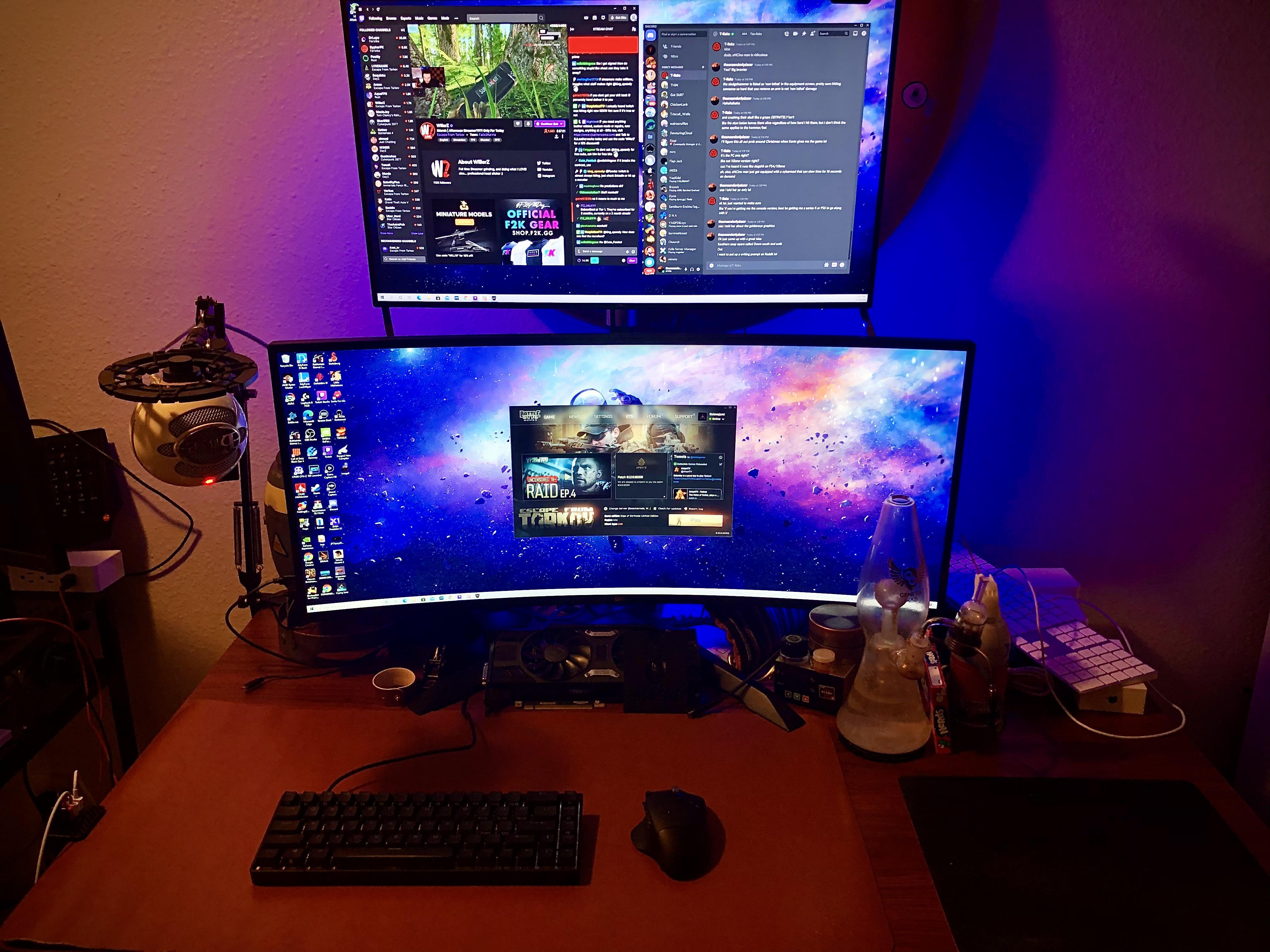 My current set up with new leather mouse pad | Scrolller