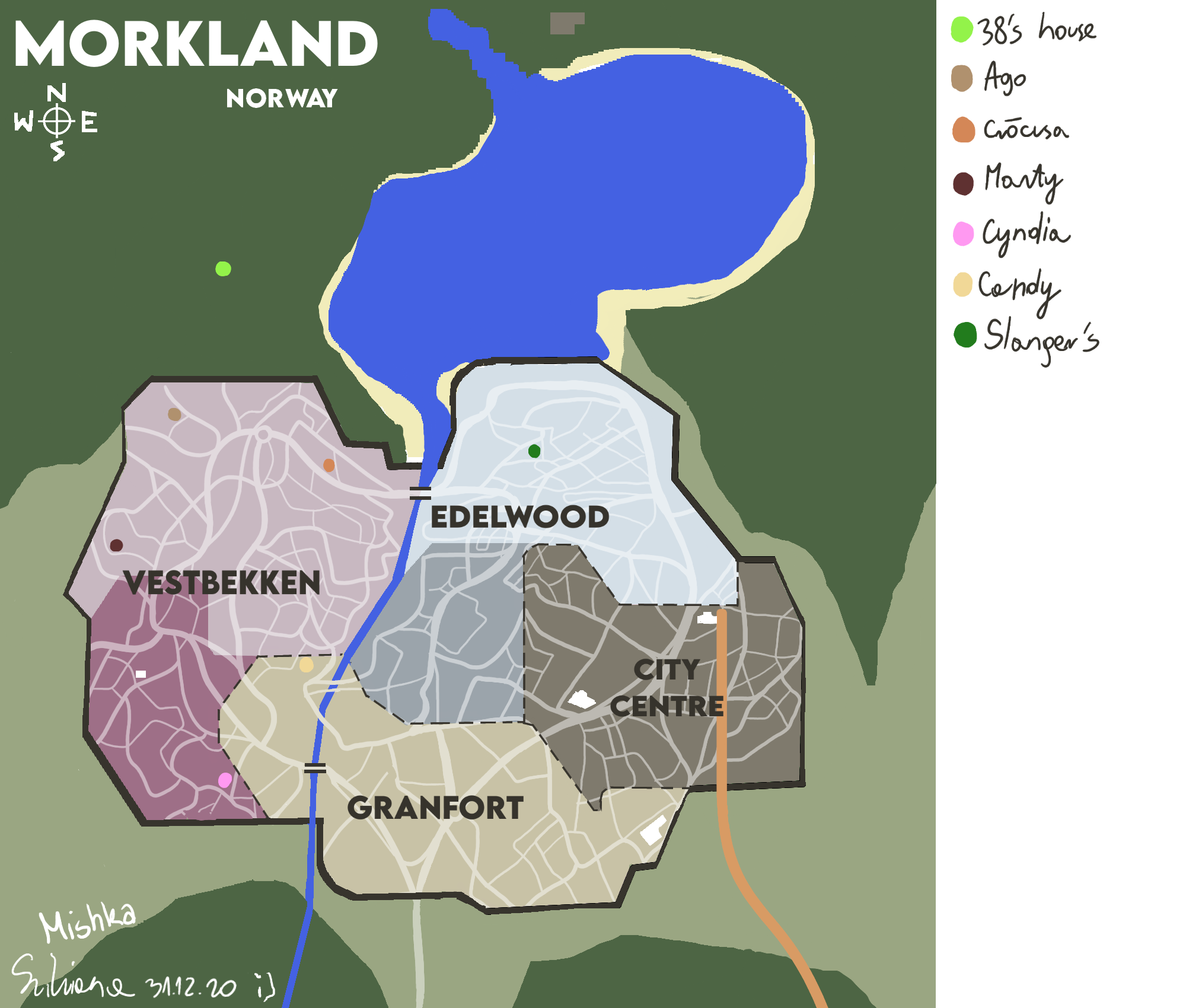 My daydream town map! | Scrolller