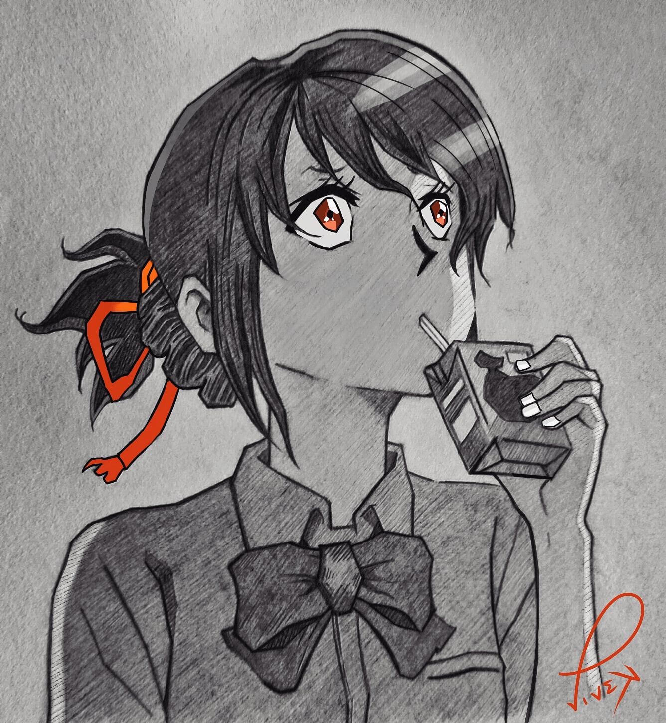 My drawing of Mitsuha | Scrolller