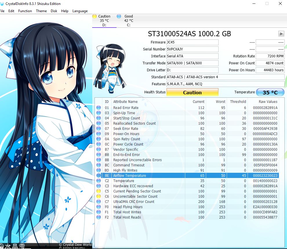 My Drive D: is making a tick noise when I'm using my back and sometimes files are hanging ...