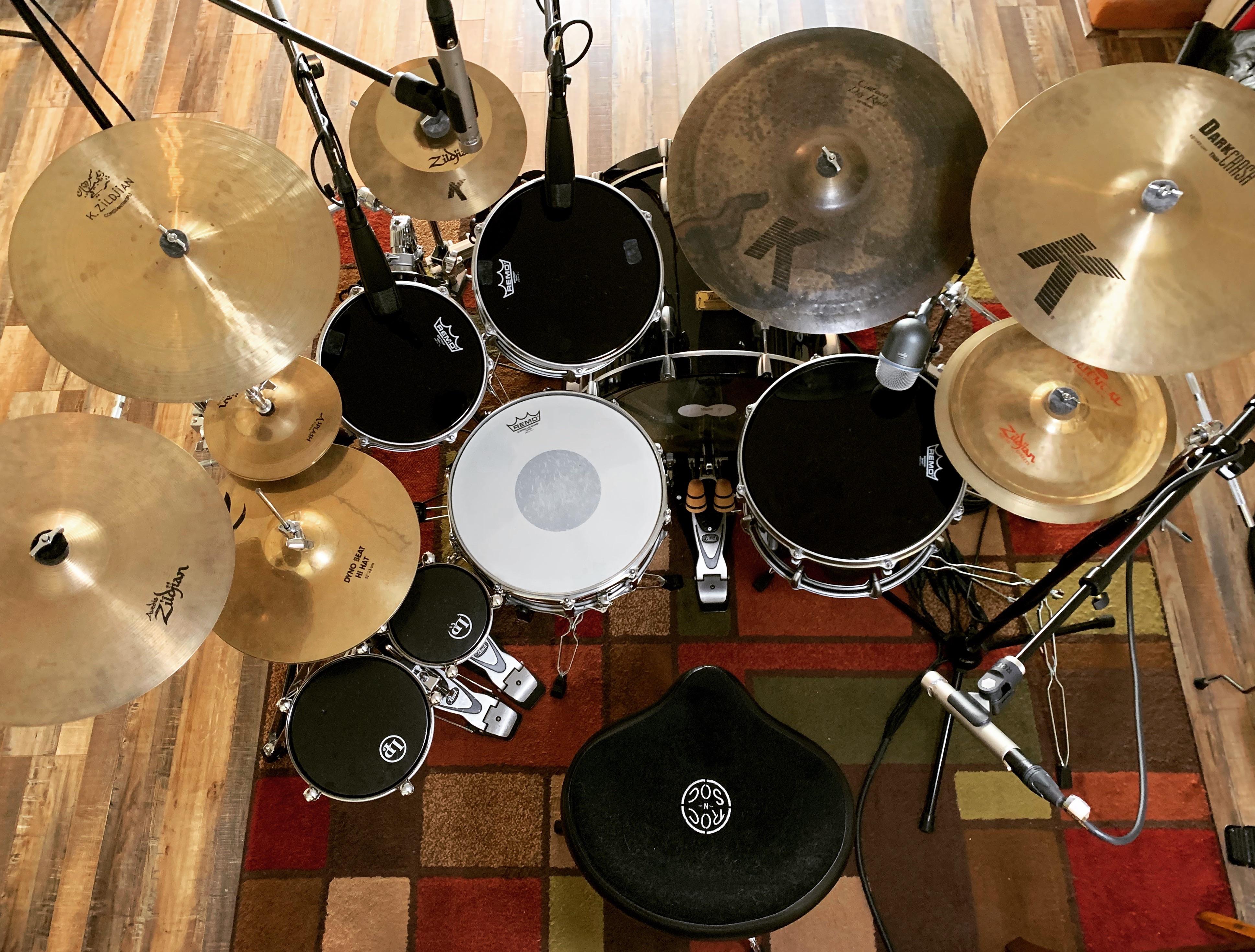 My drums in my home studio | Scrolller