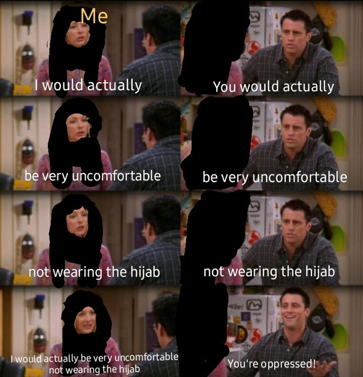 My favorite part about this meme is how consistent the hijab drawings are /s | Scrolller