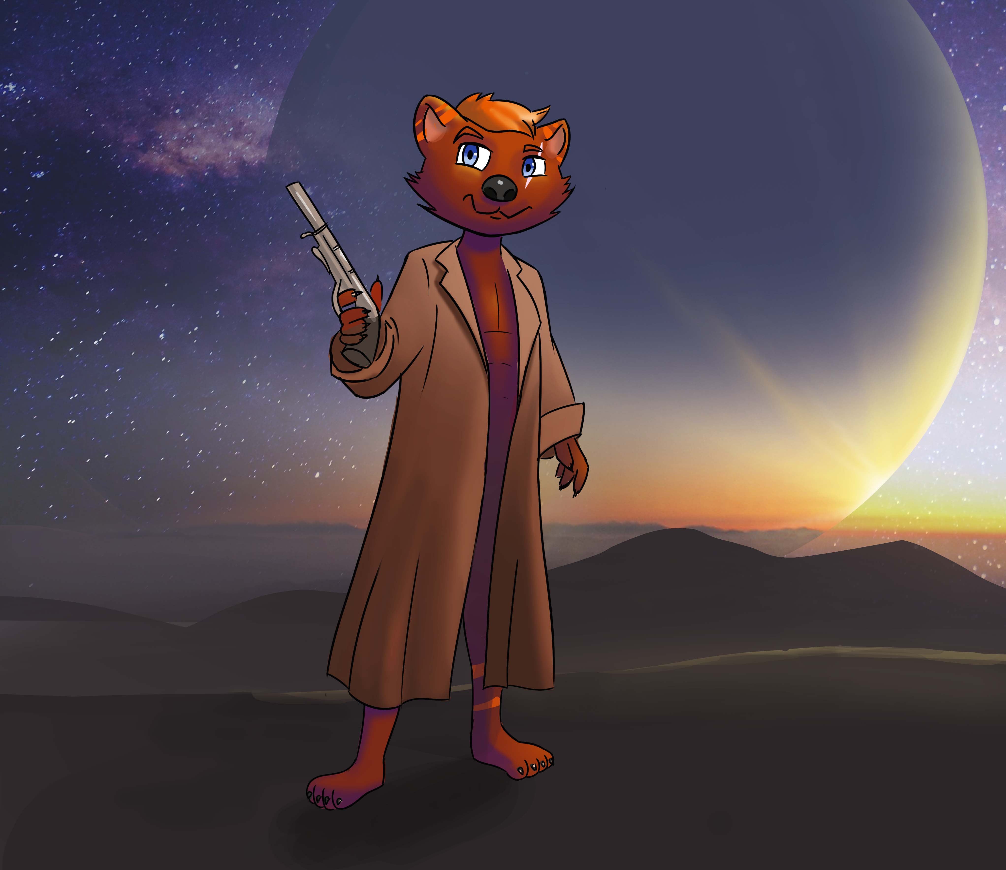 My finished commission of an OC as Mal from Firefly! | Scrolller