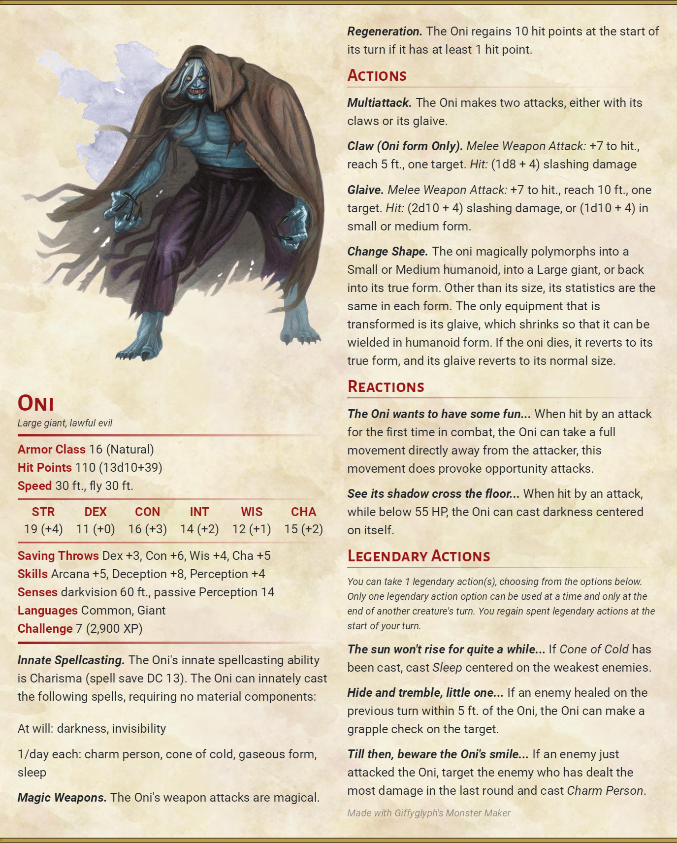 My first attempt at "Action-Oriented" design: The Oni of Nightmares | Scrolller