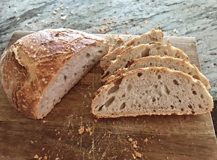 My first attempt at sourdough bread. | Scrolller
