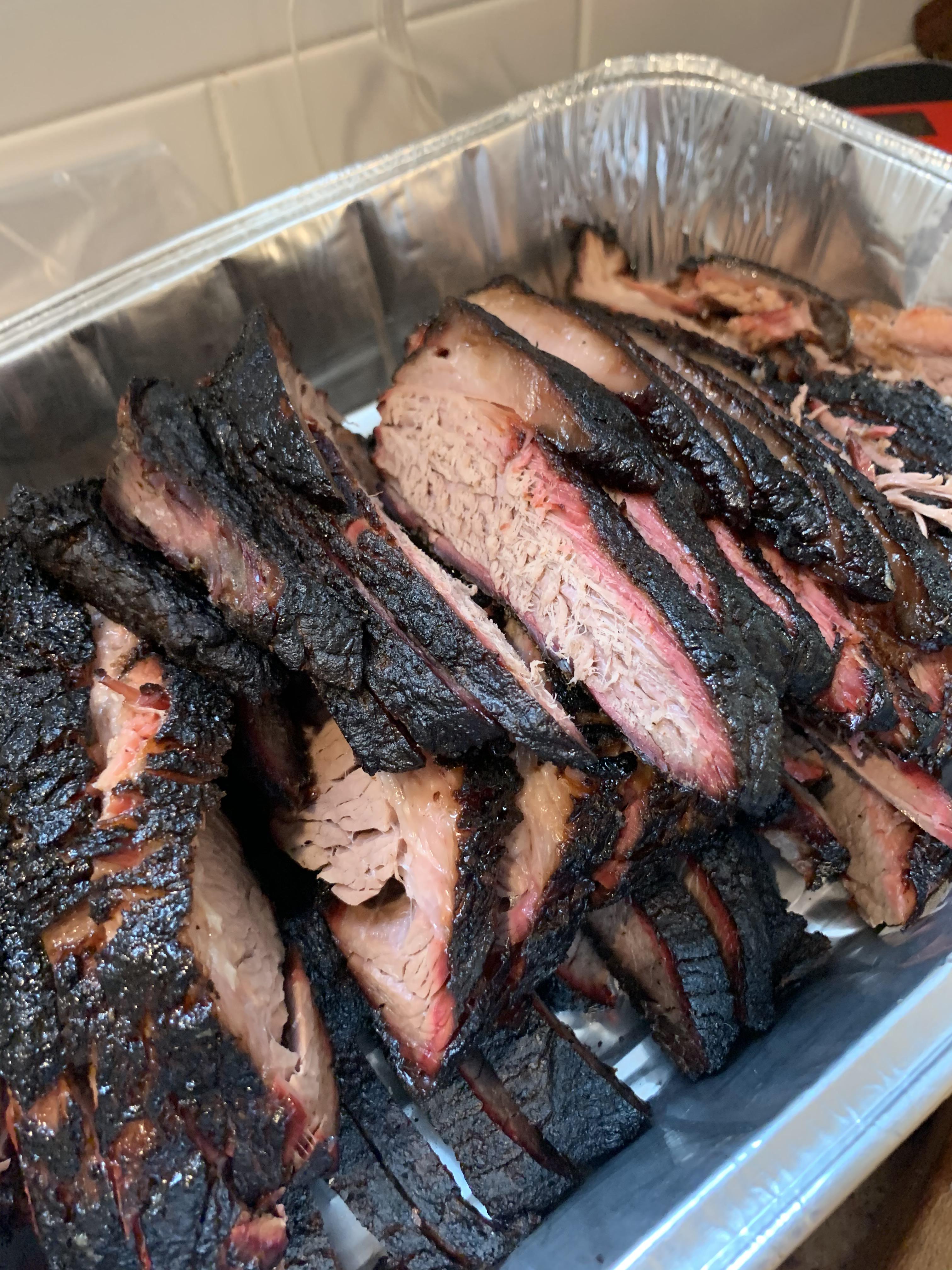 My first brisket, cooked on a Weber Smokey Mountain | Scrolller