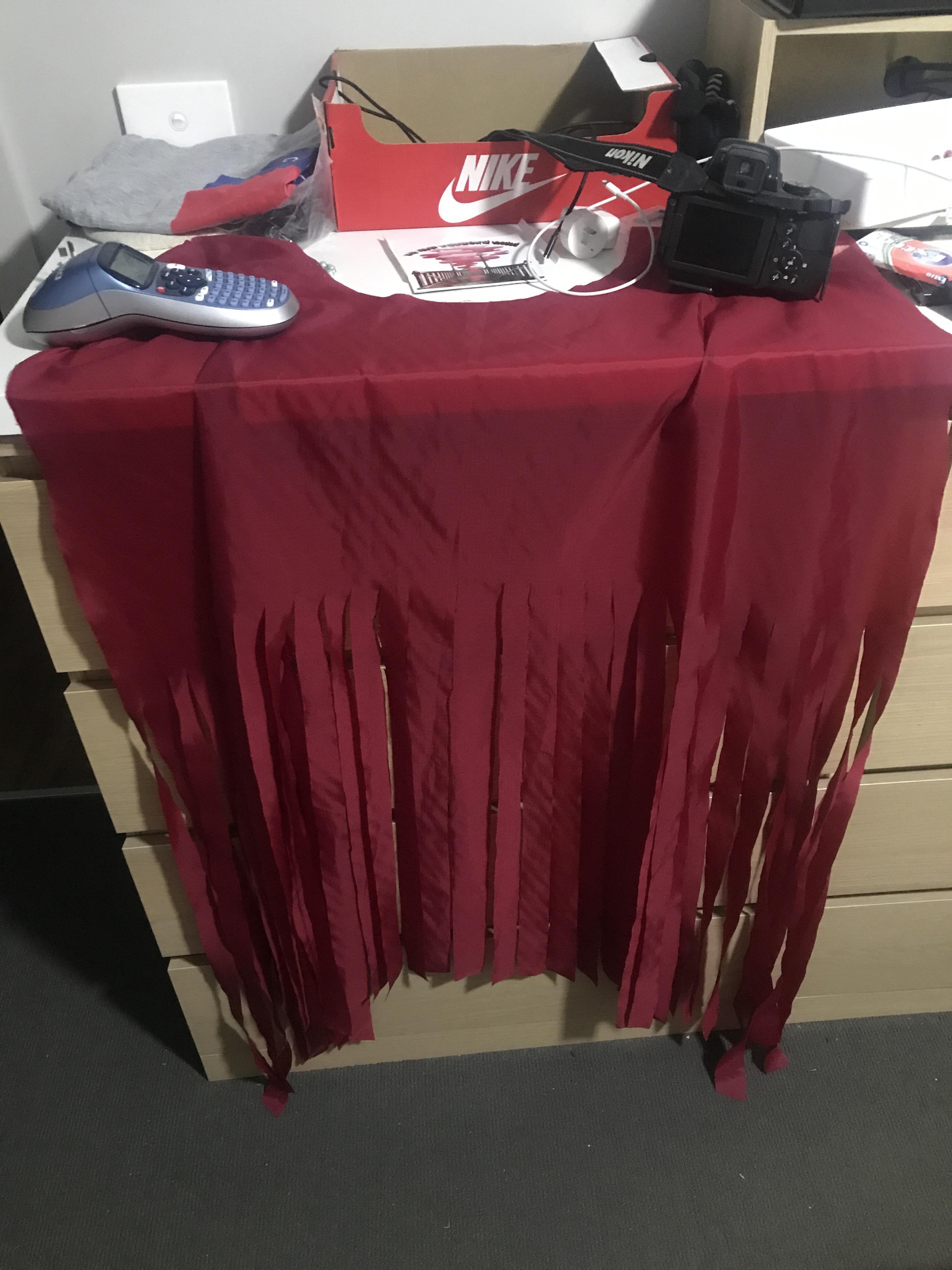 my first cape ever [self] tim drake’s red robin! now for the full costume! | Scrolller