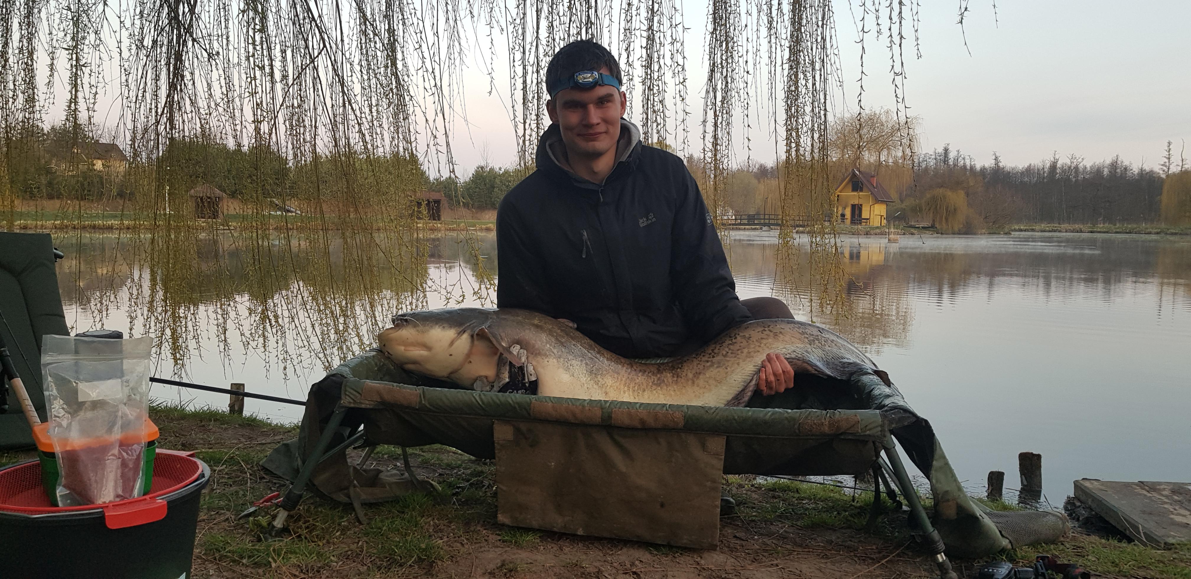 My first catfish ever, 55 pounds of happines. | Scrolller