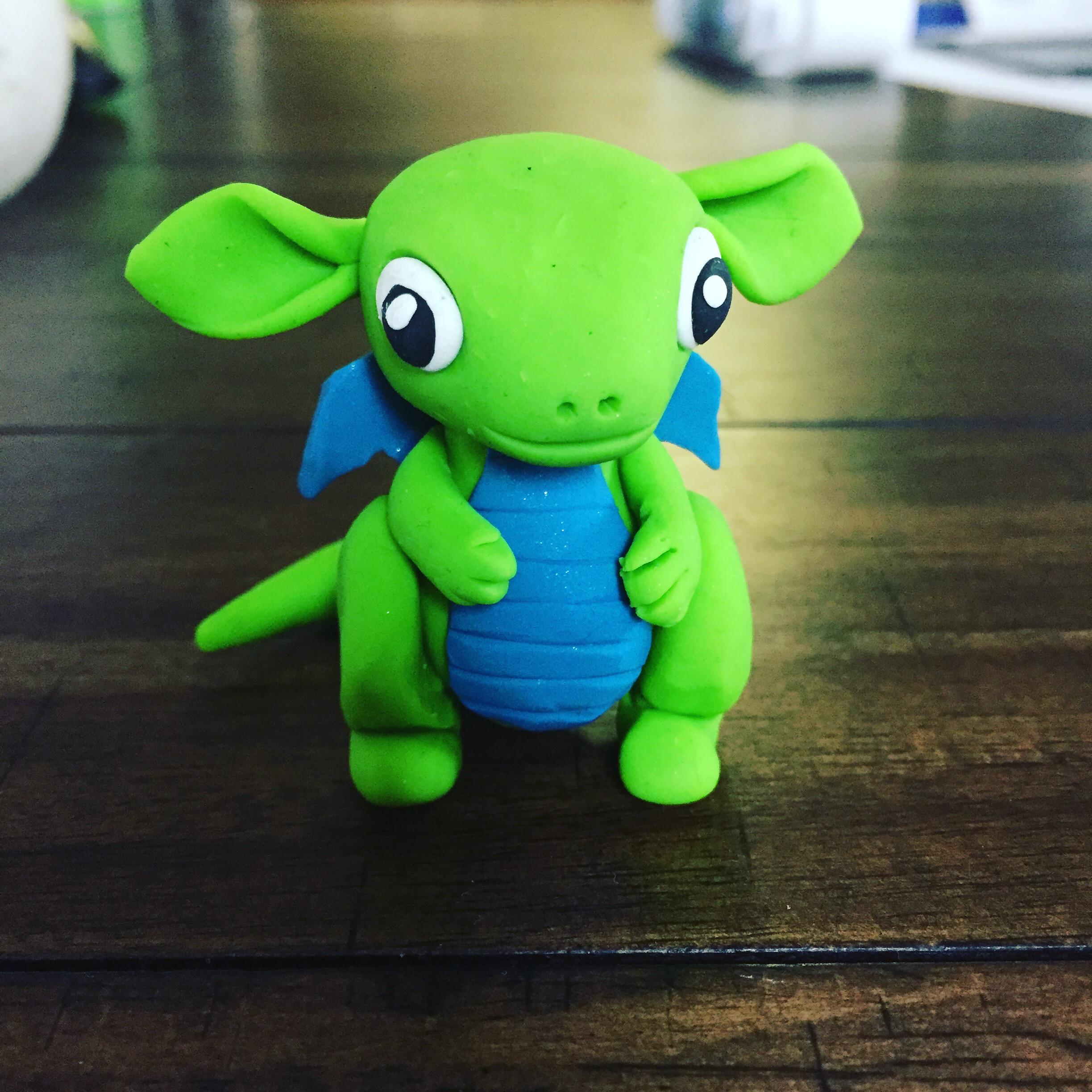 My first creation - a little baby yoda dragon! | Scrolller