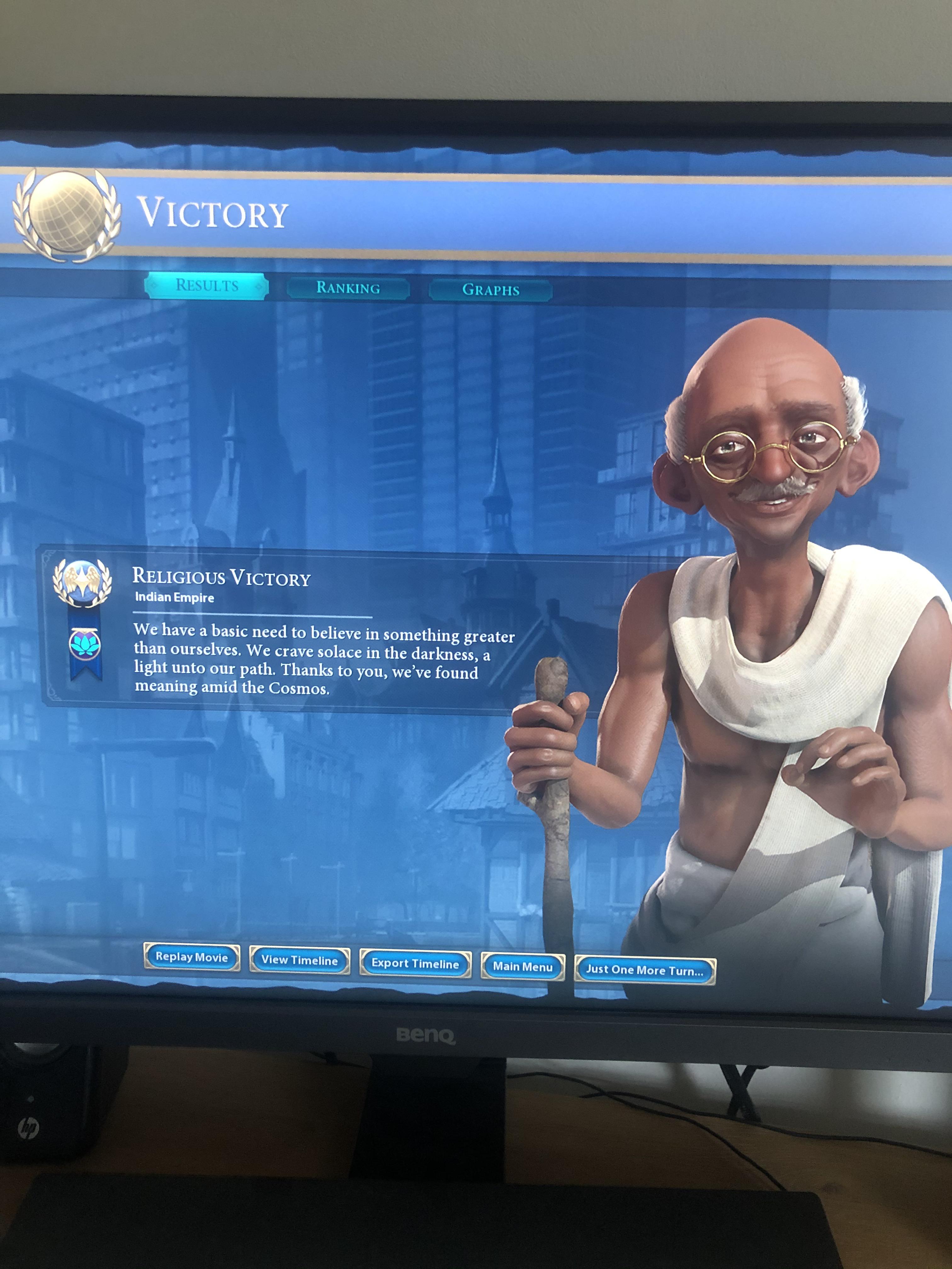 My first deity victory, had this since launch and only just achieved it thanks to the advice ...