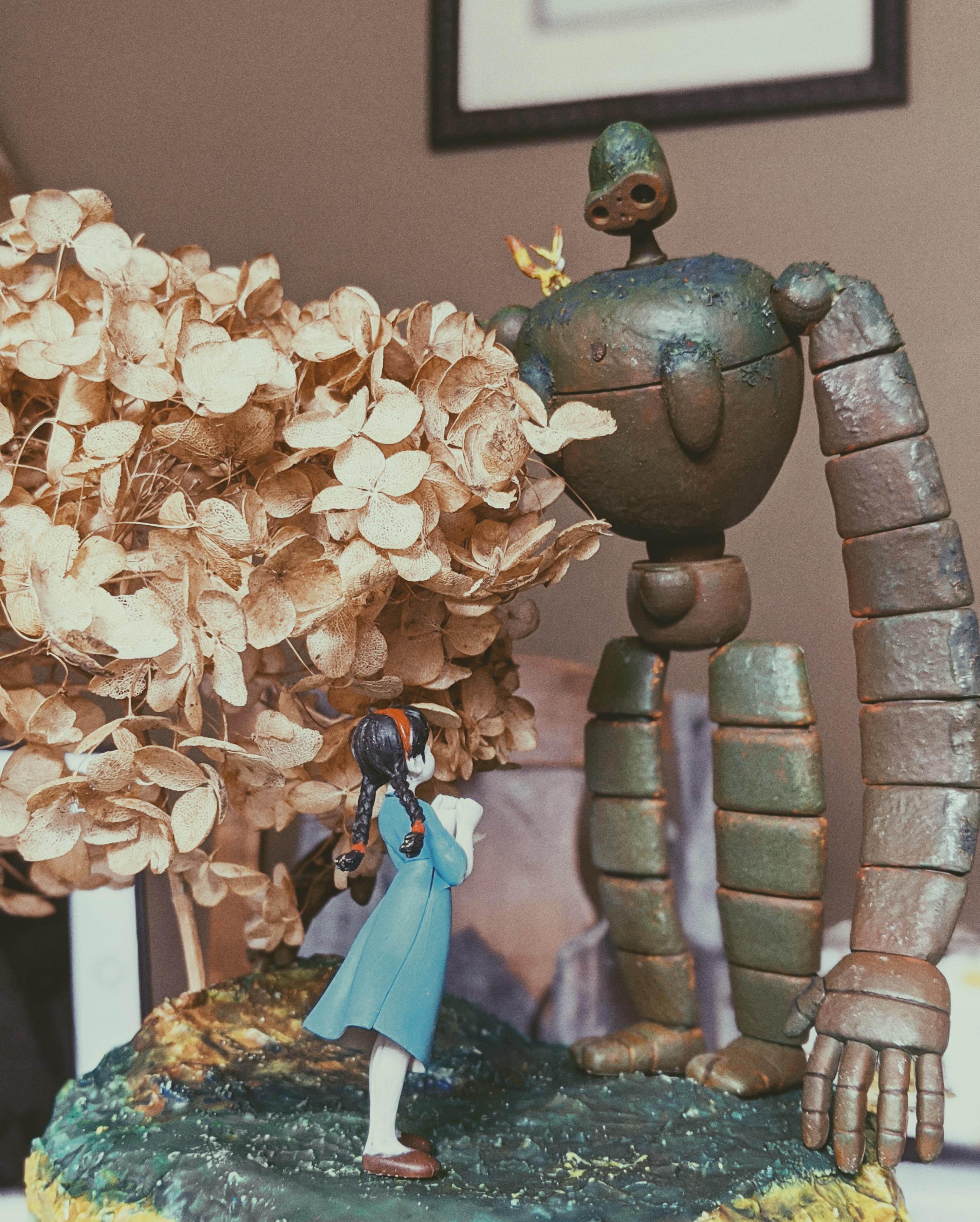 My first diorama attempt. FineMolds Studio Ghibli Laputian Robot 1:20 | Scrolller