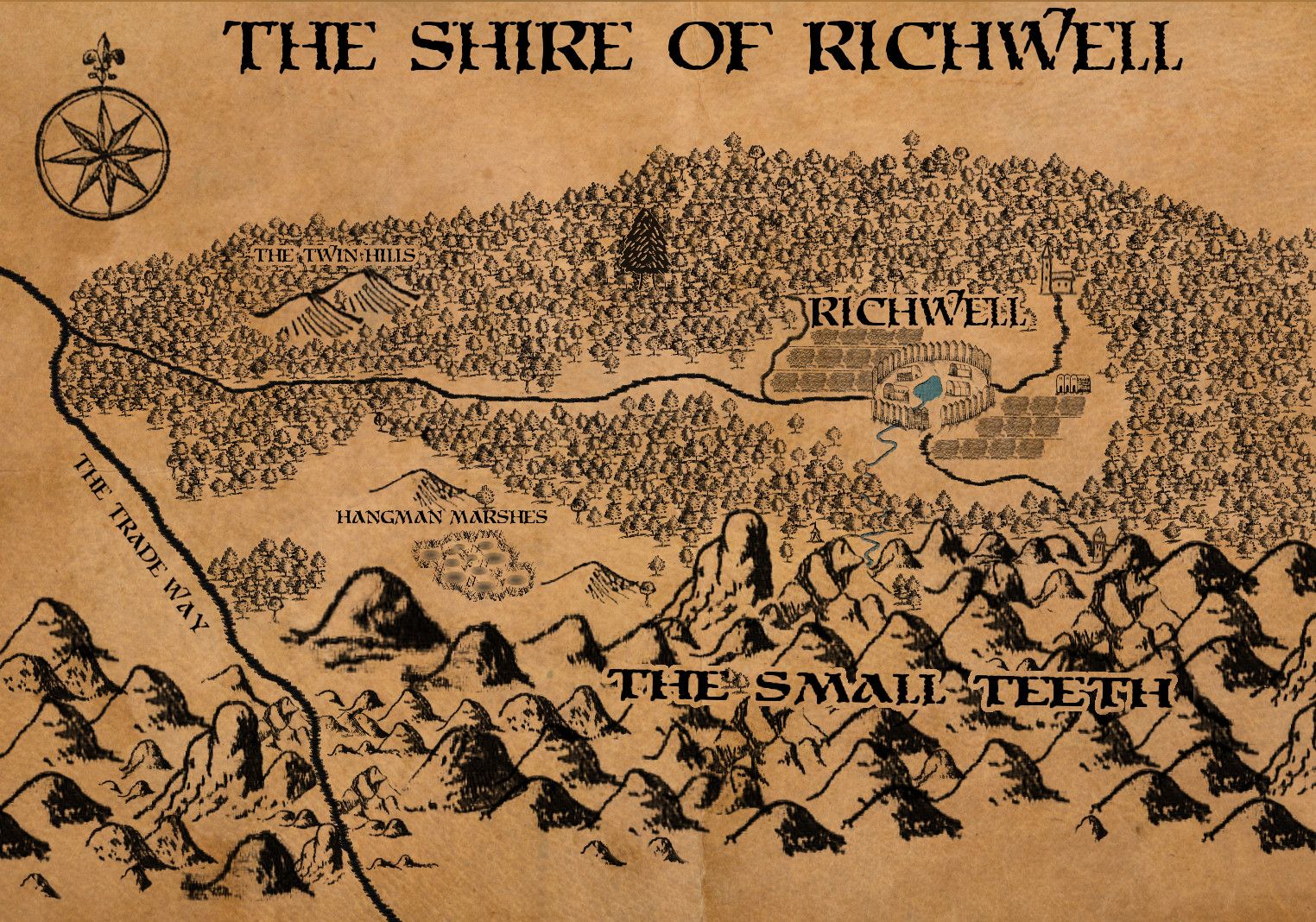 My first DnD Map - Richwell [Region Map] | Scrolller