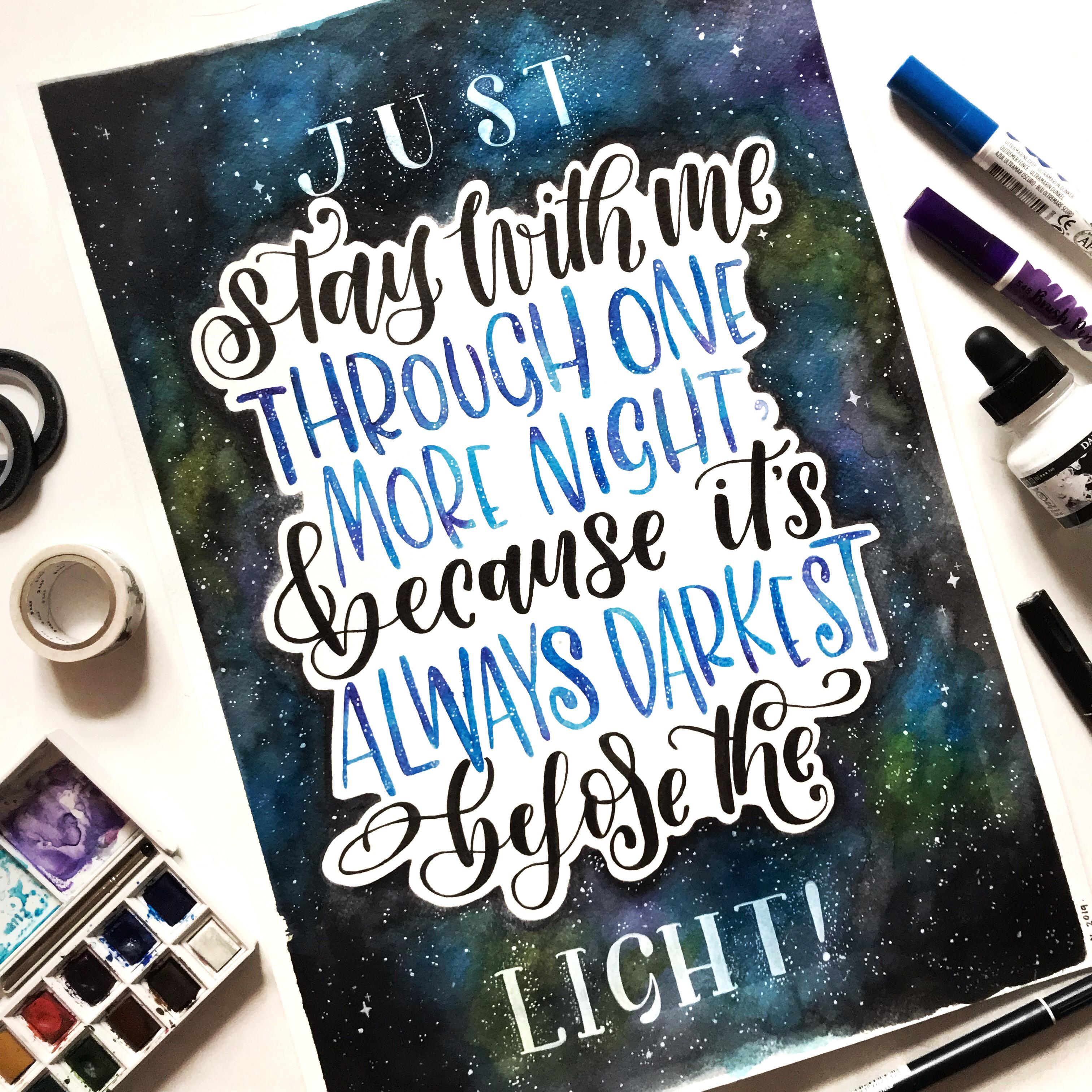 My first ever A3 commission!!! Starry af | Scrolller