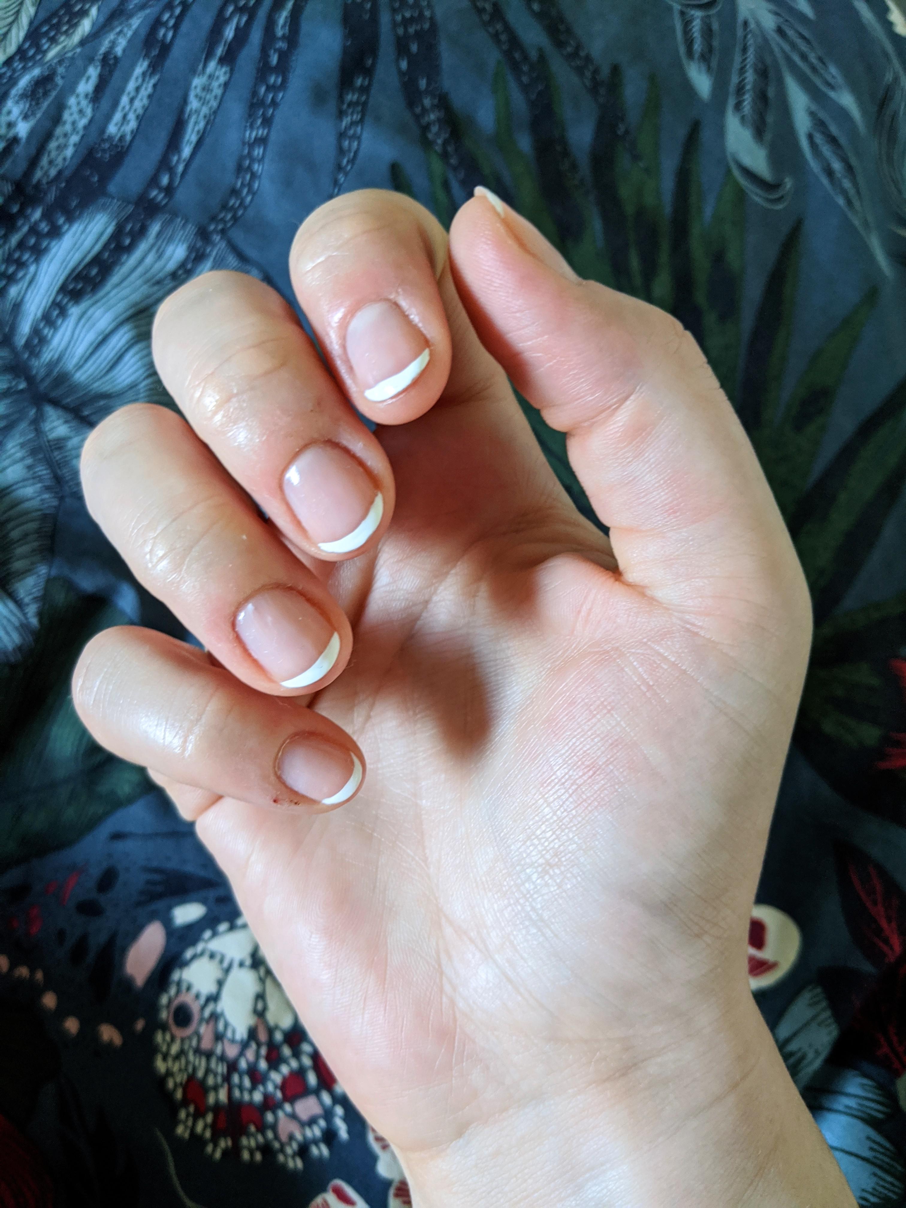 My first ever French manicure | Scrolller