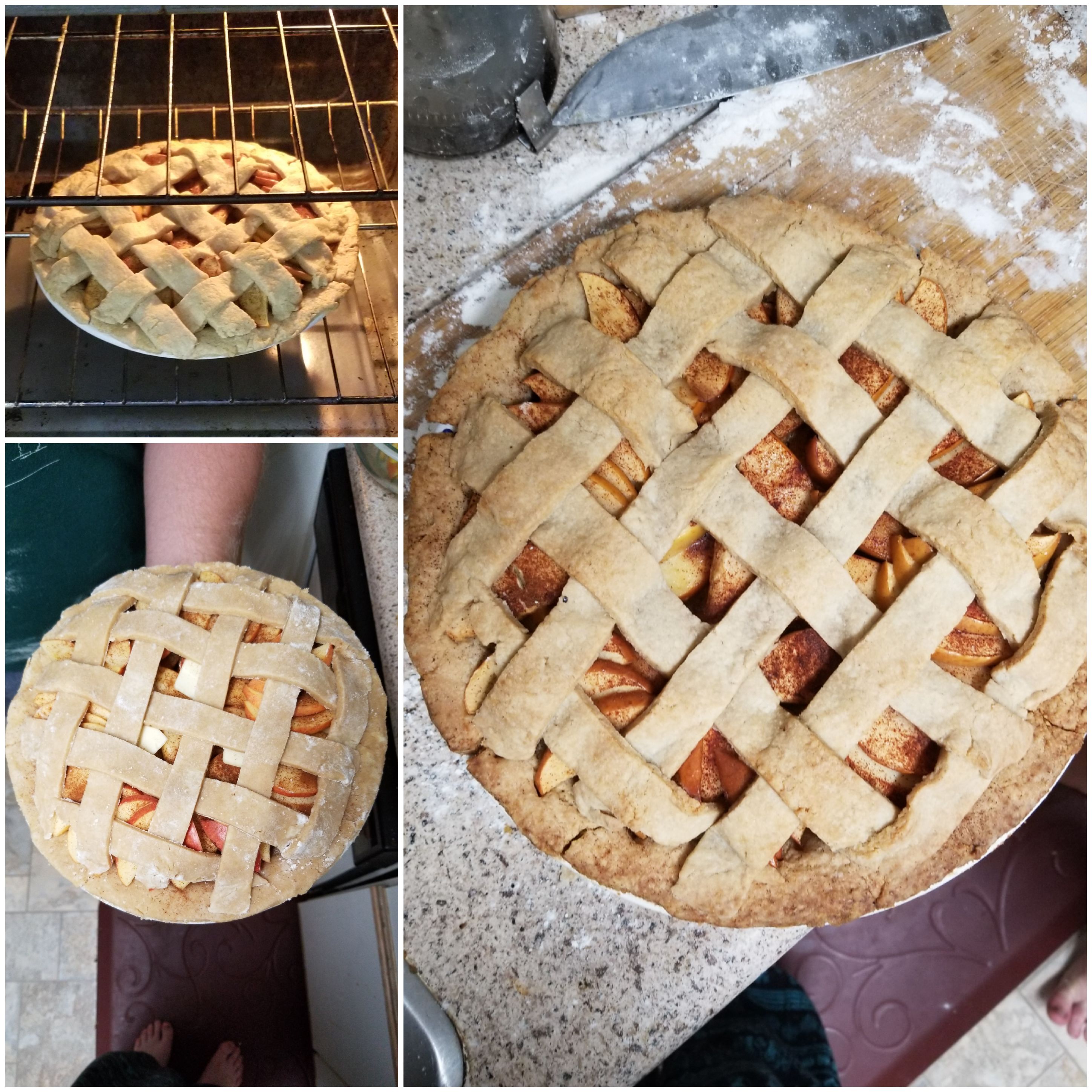 My first from-scratch lattice top apple pie! | Scrolller