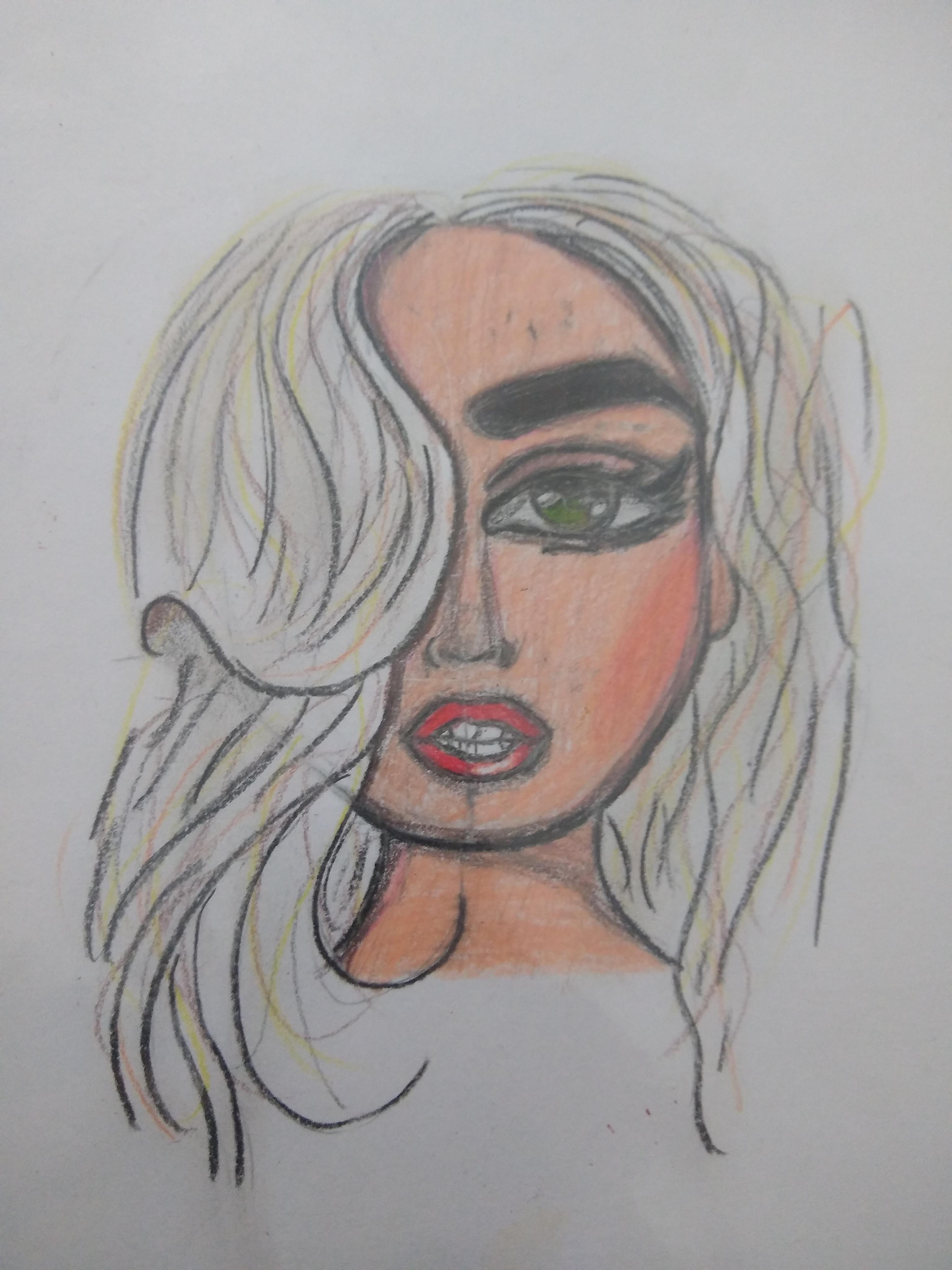 My first lady gaga draw | Scrolller