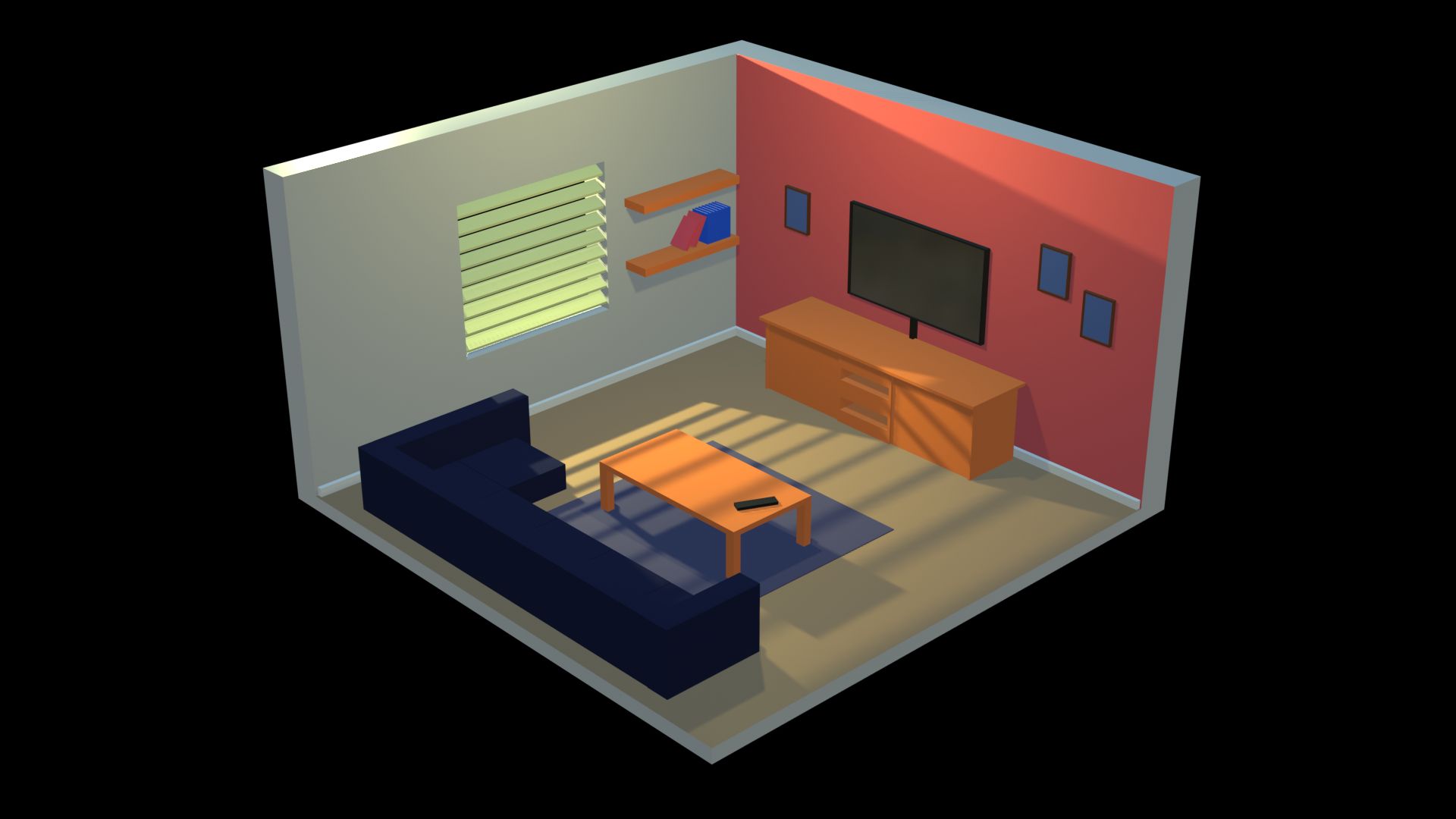 My first Low Poly scene in Blender. What do you think guys? | Scrolller