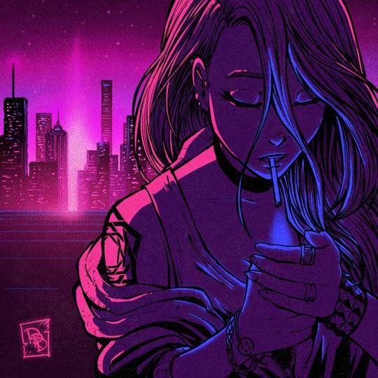 My first Outrun-ish artwork | Scrolller