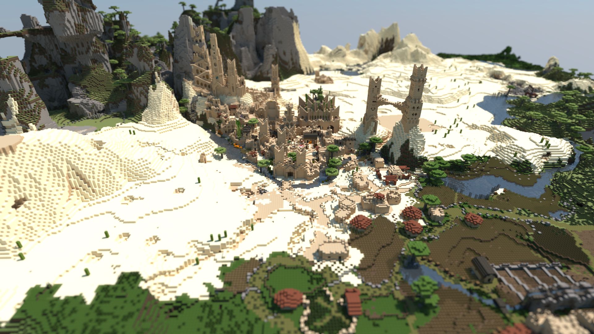 My first render ever, of my survival world | Scrolller
