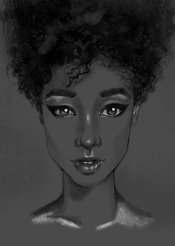 My first stylized portrait from my break! Was told this subreddit will appreciate it :) | Scrolller