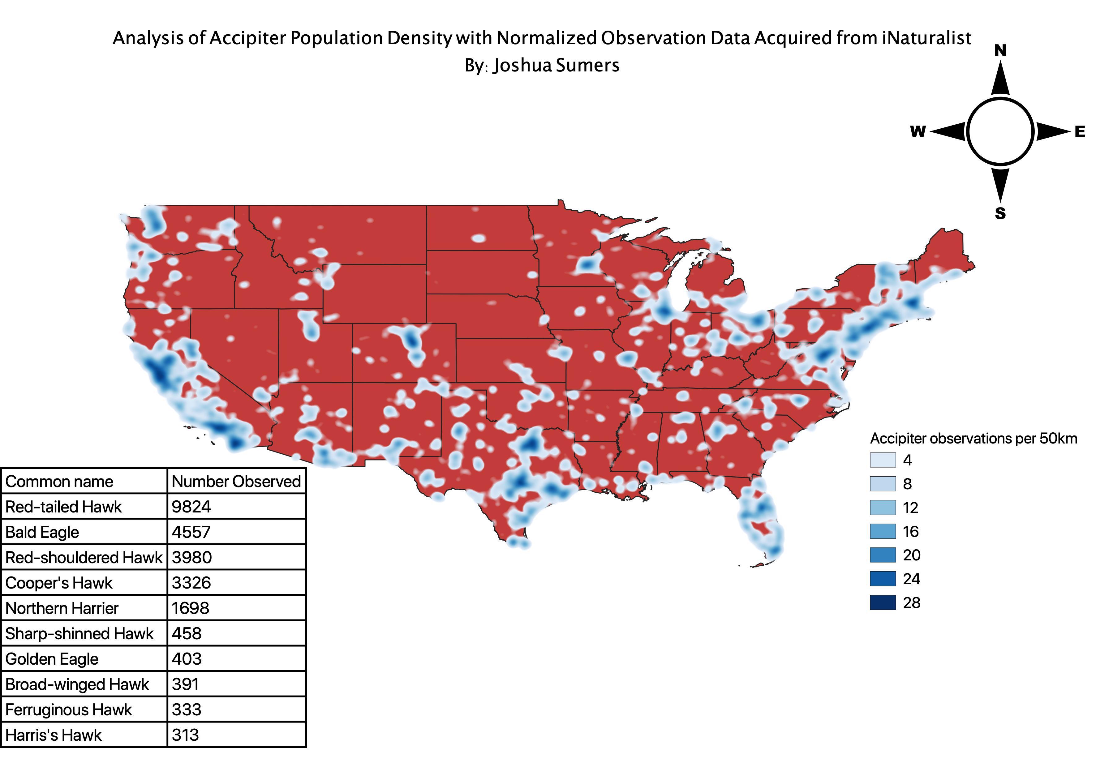 My First Time Doing A Population Density Map Used Publicly Sourced Observation Data From