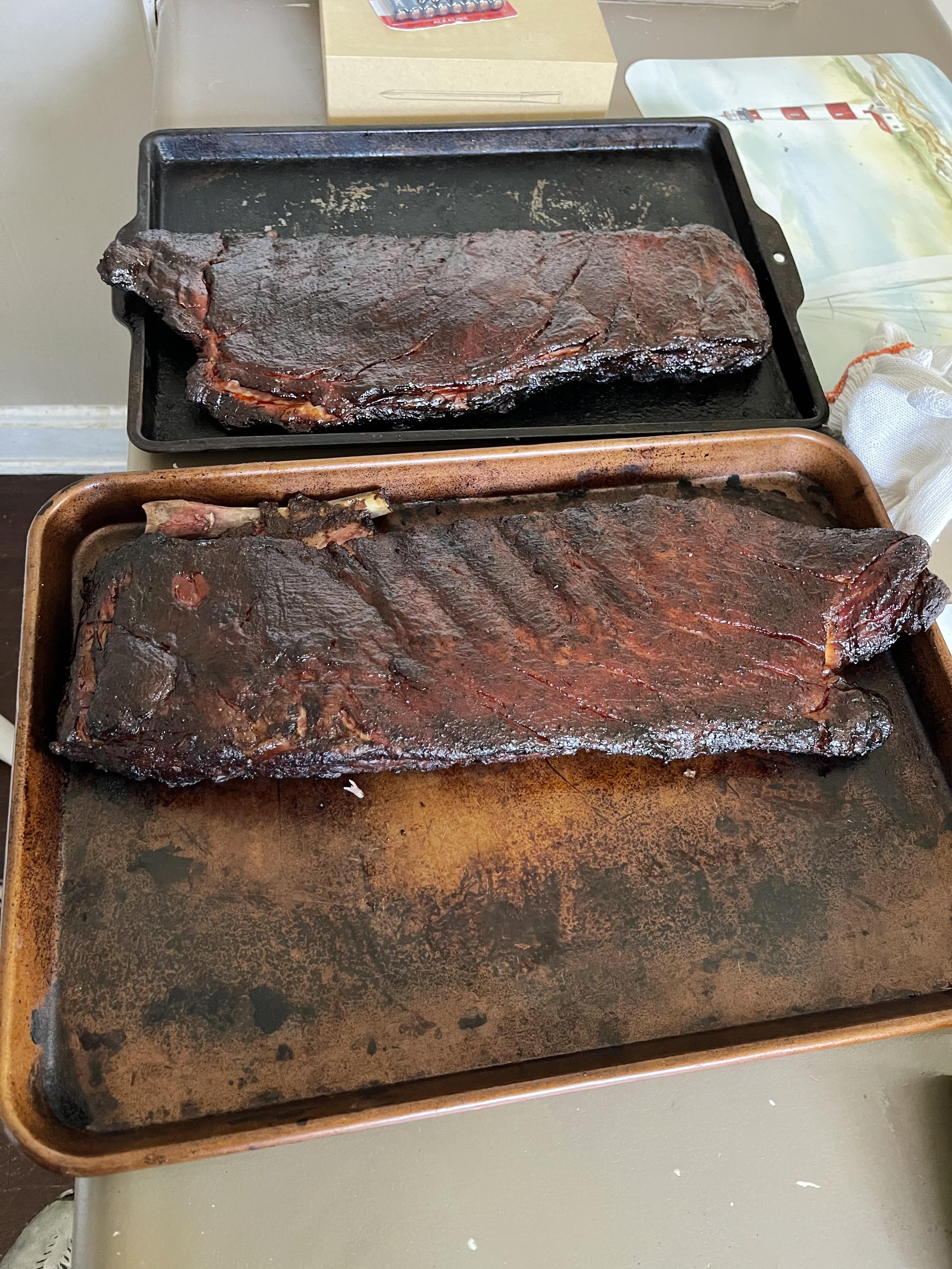My first time smoking ribs in my offset | Scrolller