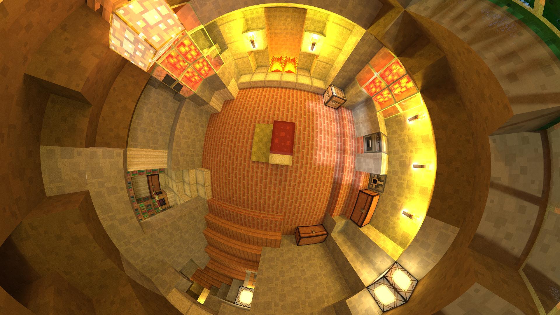 My first underground base (stereographic projection) | Scrolller