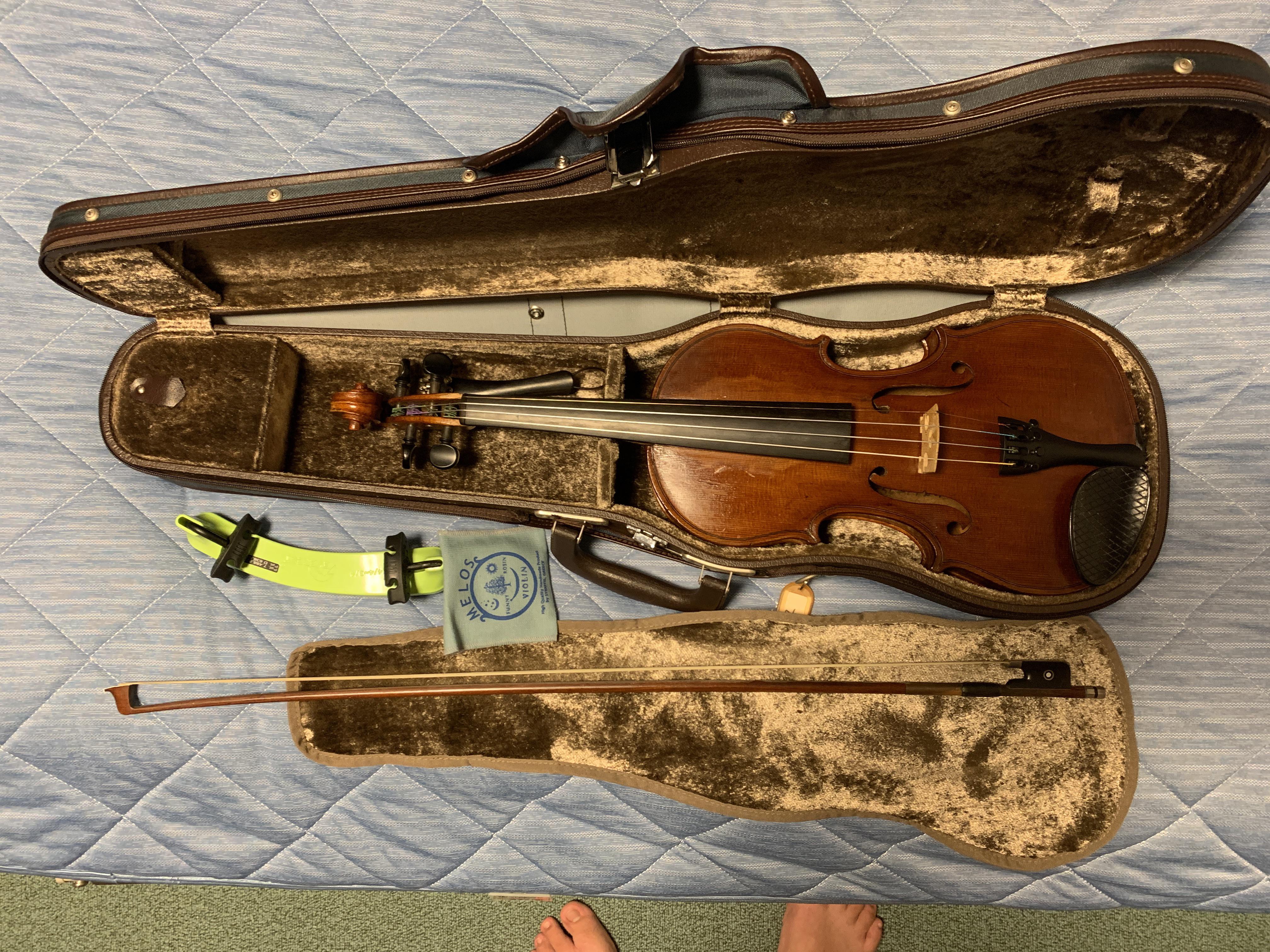 My first violin!! I bought this from my violin teacher today! | Scrolller
