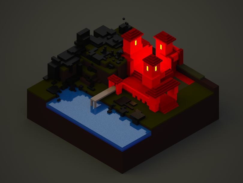 my first voxel doodle | Scrolller