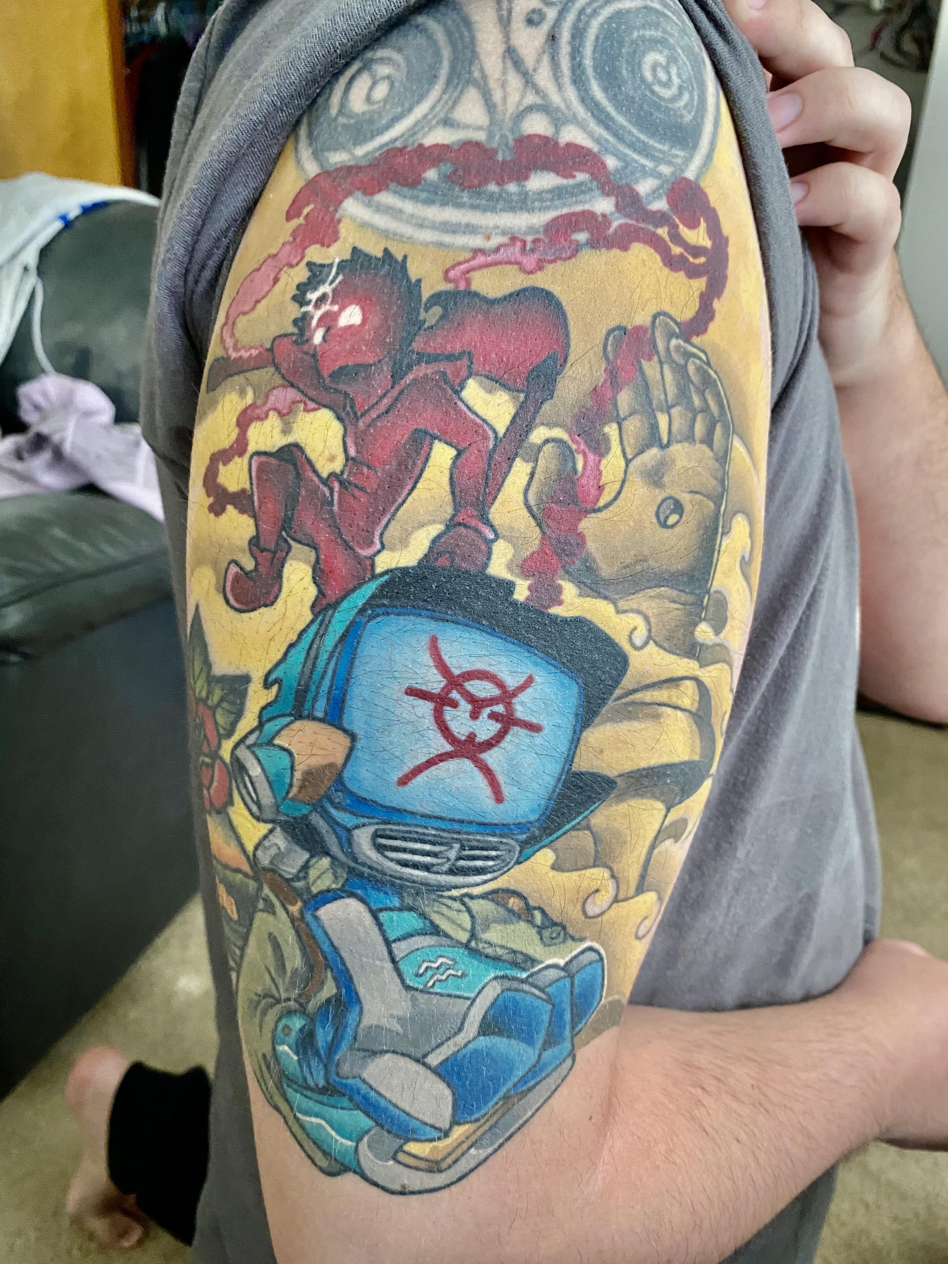 My FLCL tattoo (fully healed) | Scrolller