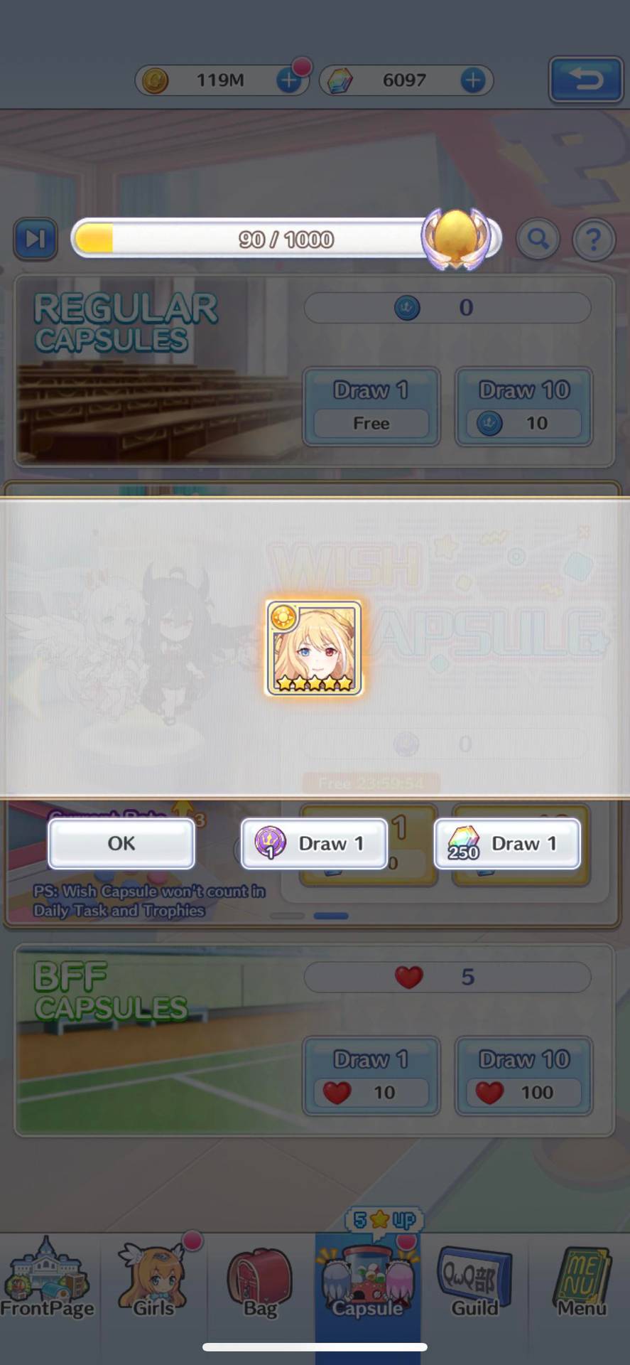 My free draw! She wasn’t even my wish capsule choice, but I’m just as happy to finally have my ...