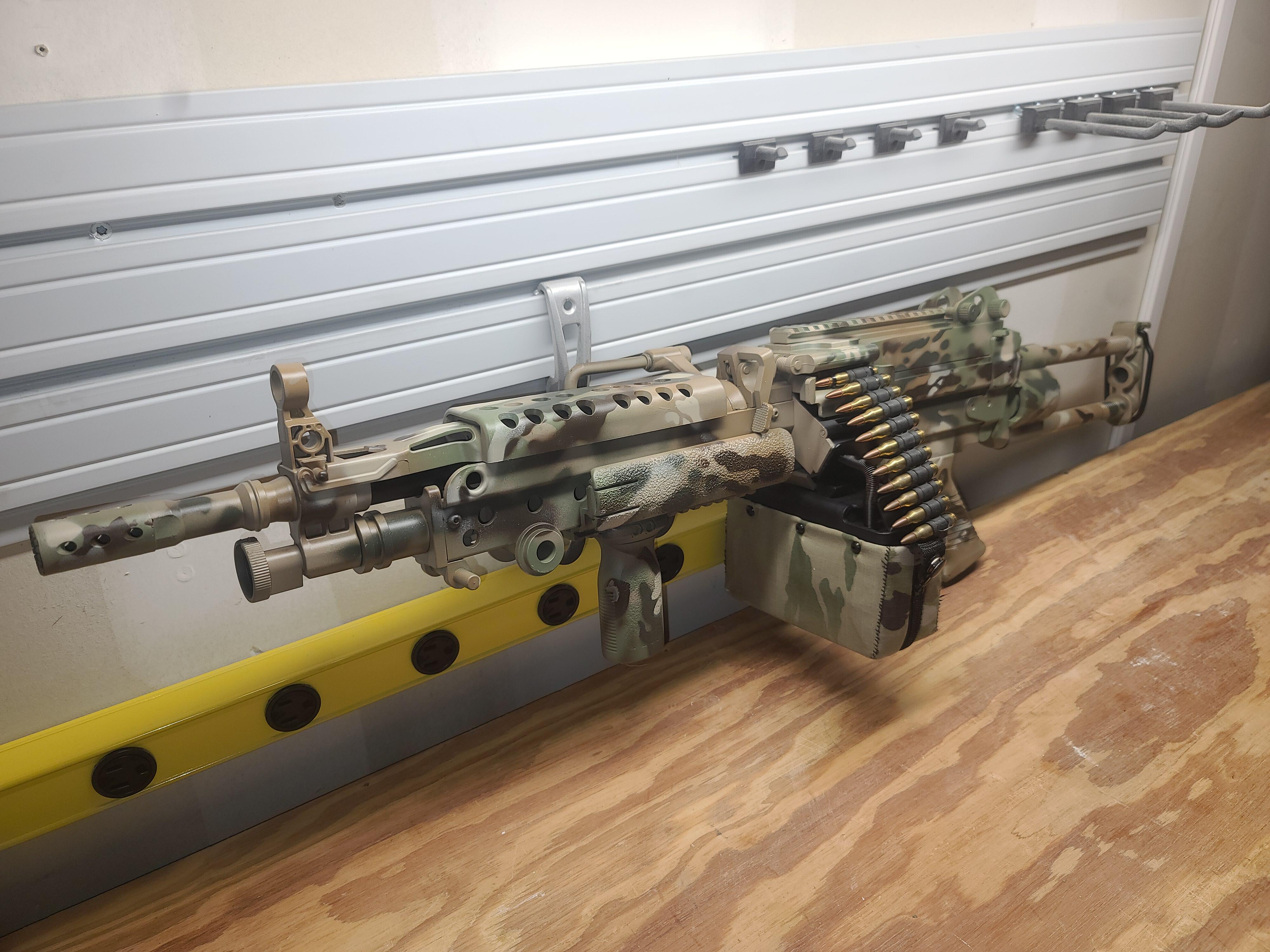 My freshly painted Multicam M249 | Scrolller