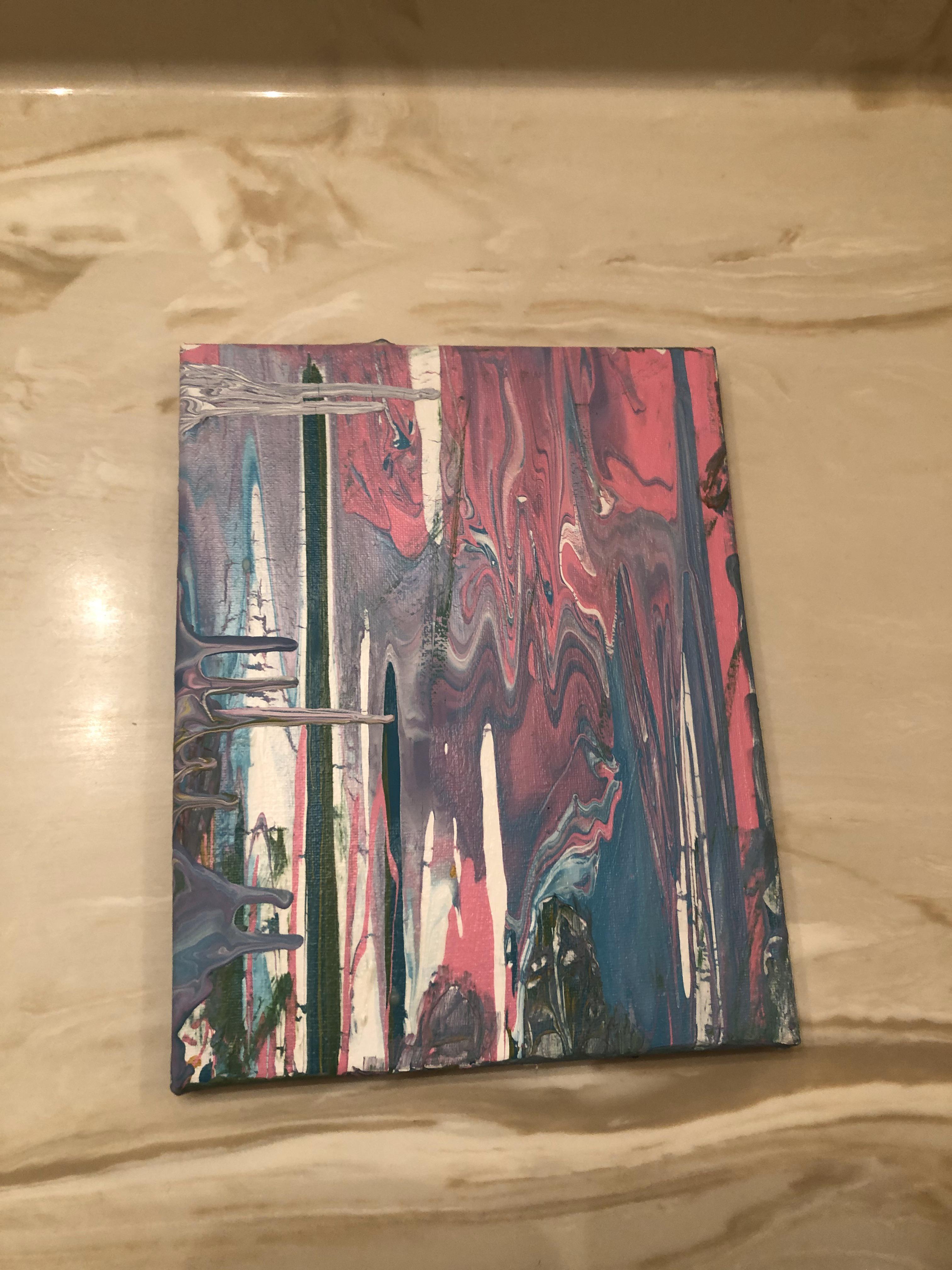 My girlfriends painting inspired by her acid trip. | Scrolller