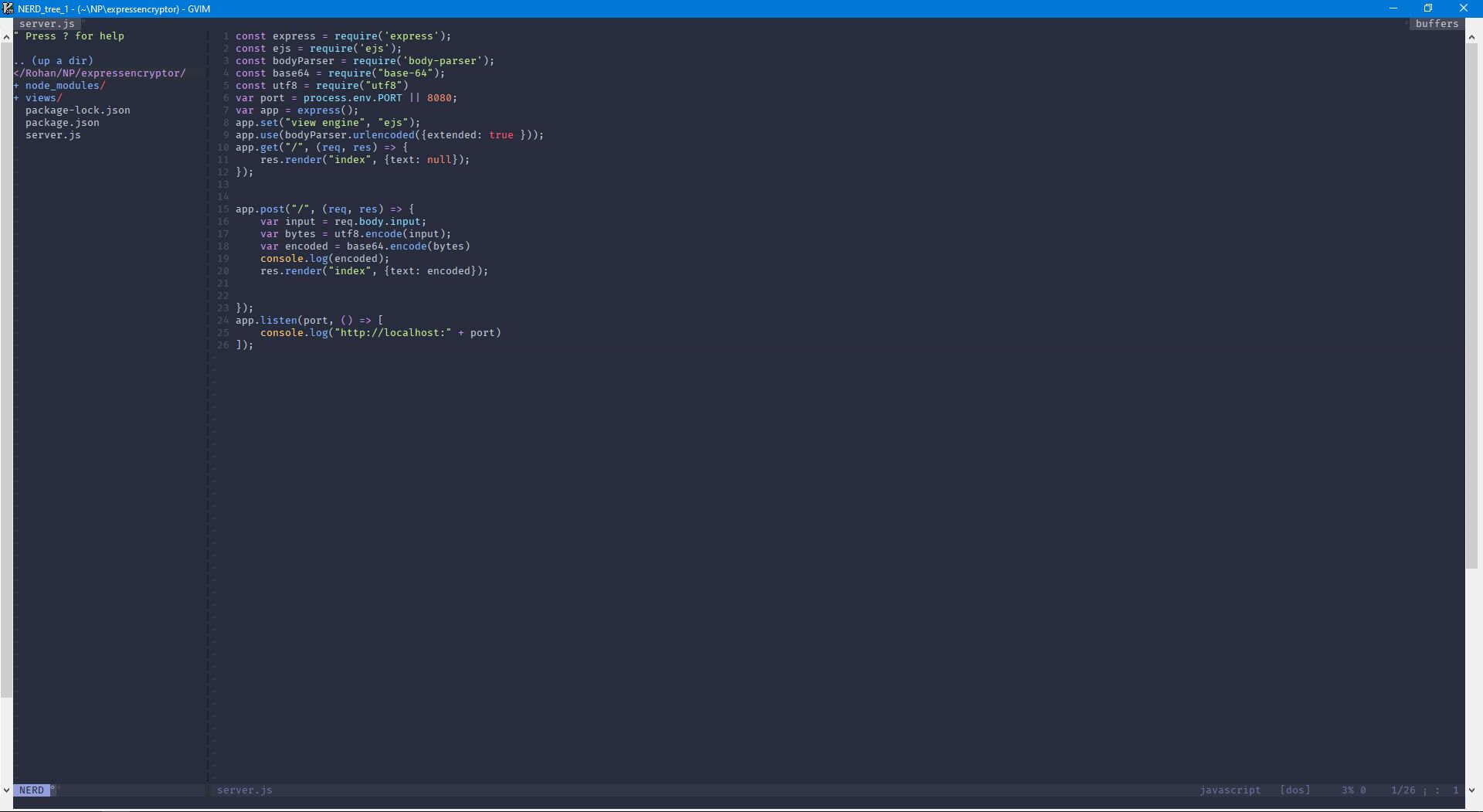My gvim setup on Windows (not the best) | Scrolller
