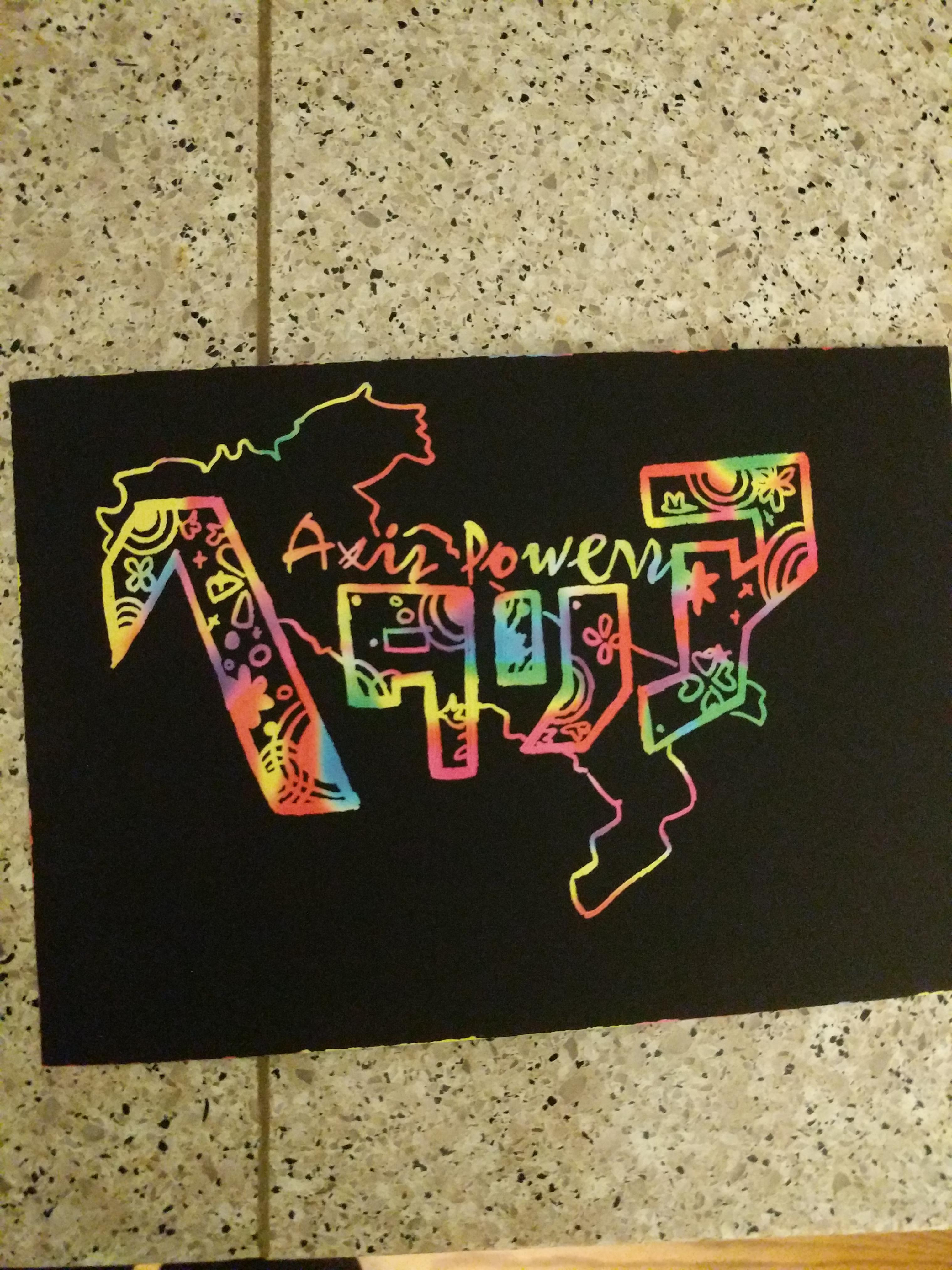 My hand slipped and made scratch art jfc | Scrolller