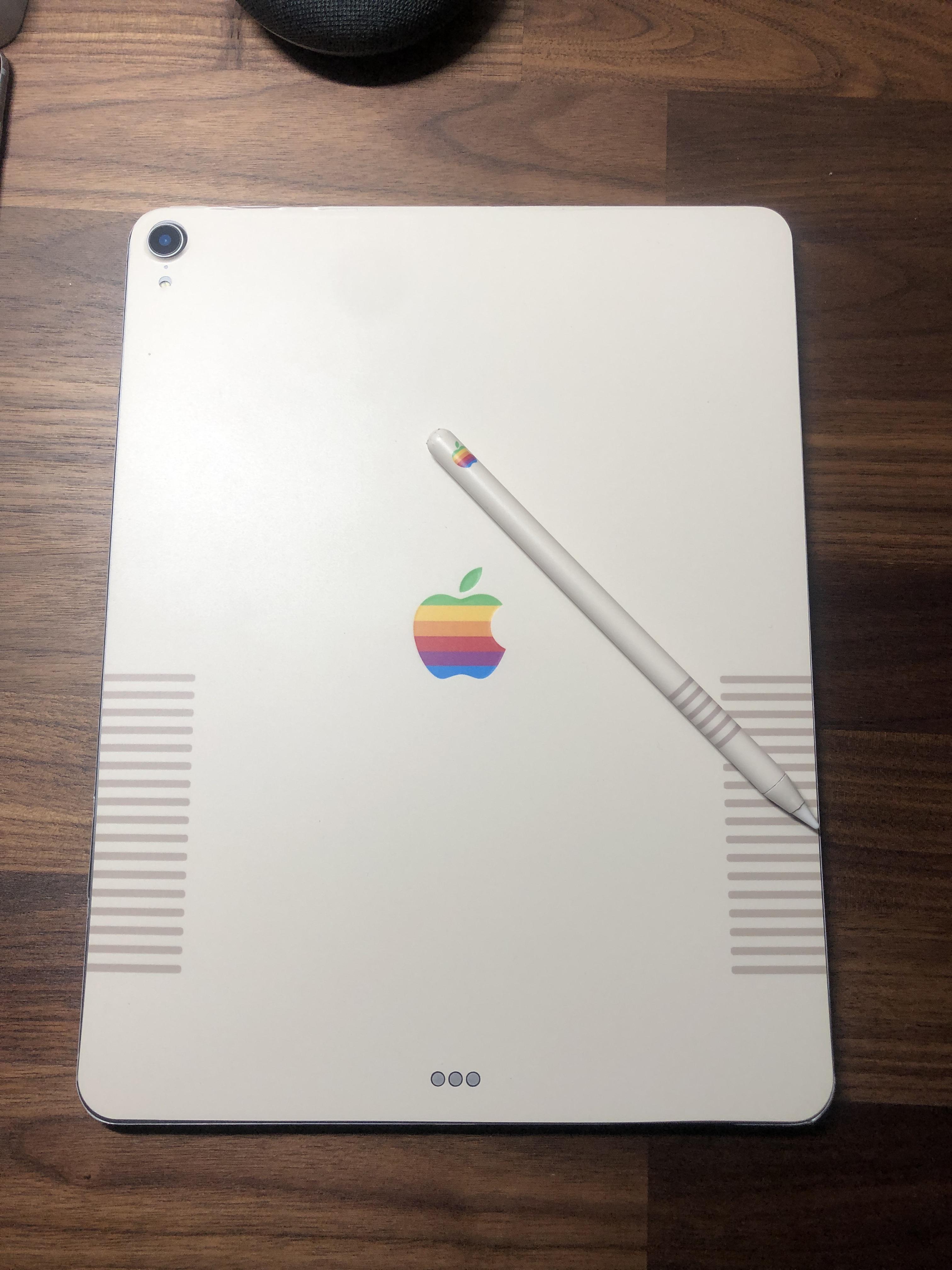 My iPad Pro 12.9 with a retro skin! | Scrolller