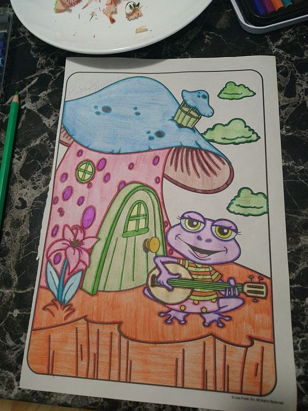 My Lisa Frank coloring | Scrolller