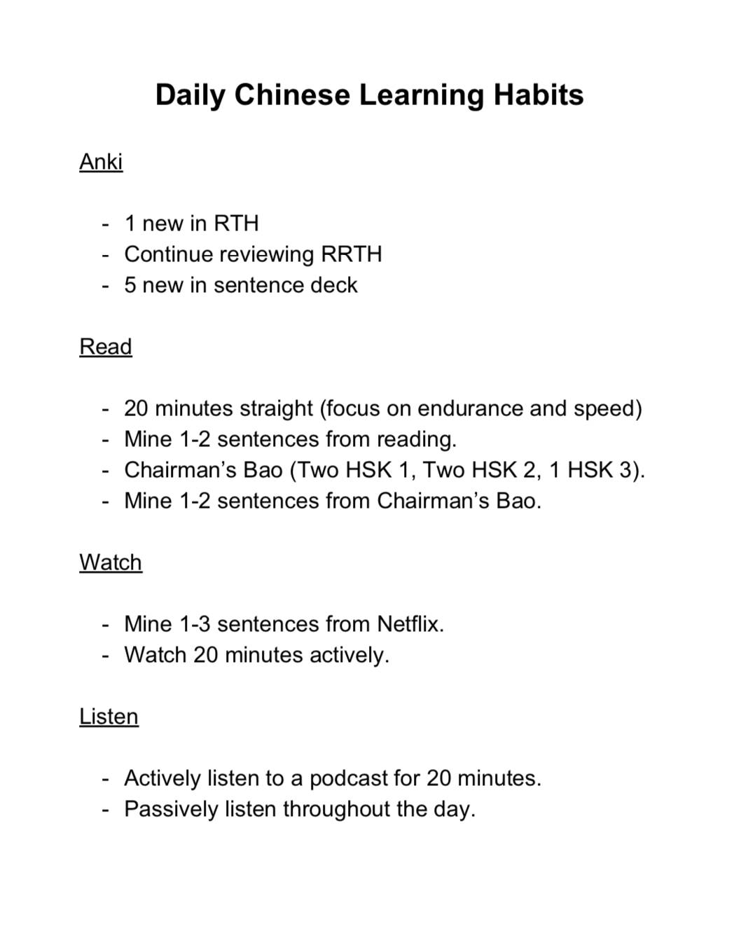 My Daily Chinese Learning Routine | Scrolller