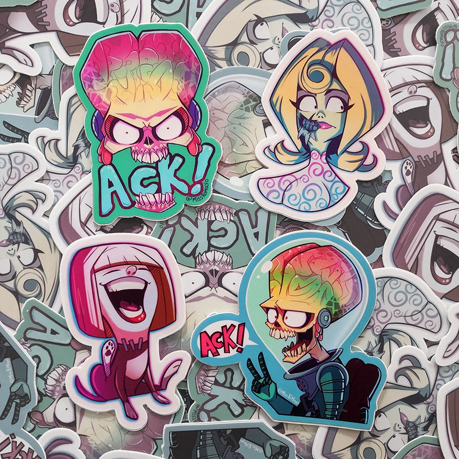 My Mars Attacks sticker designs | Scrolller