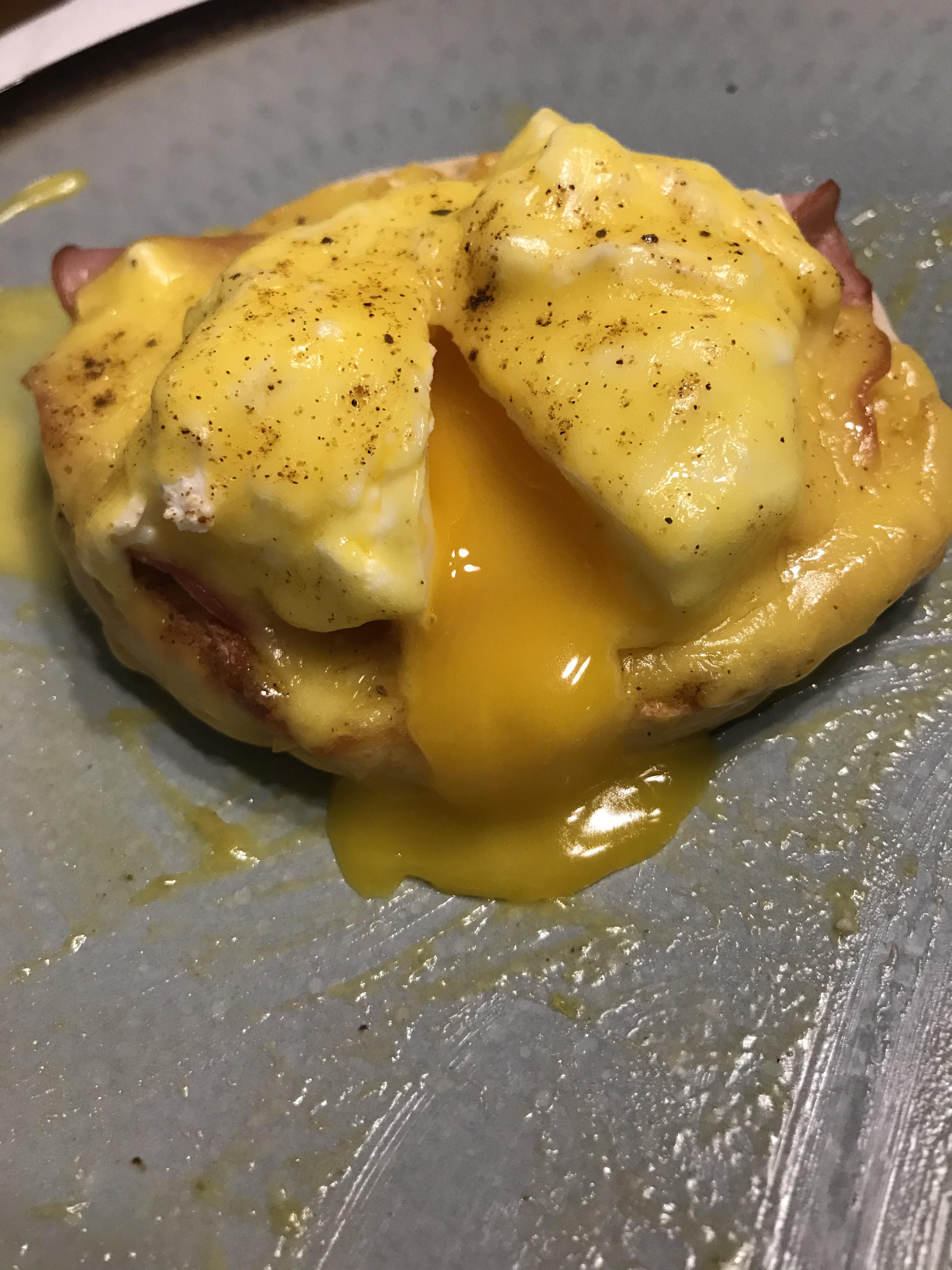 My mom makes the perfect poached eggs for breakfast for dinner eggs Benedict ️ | Scrolller