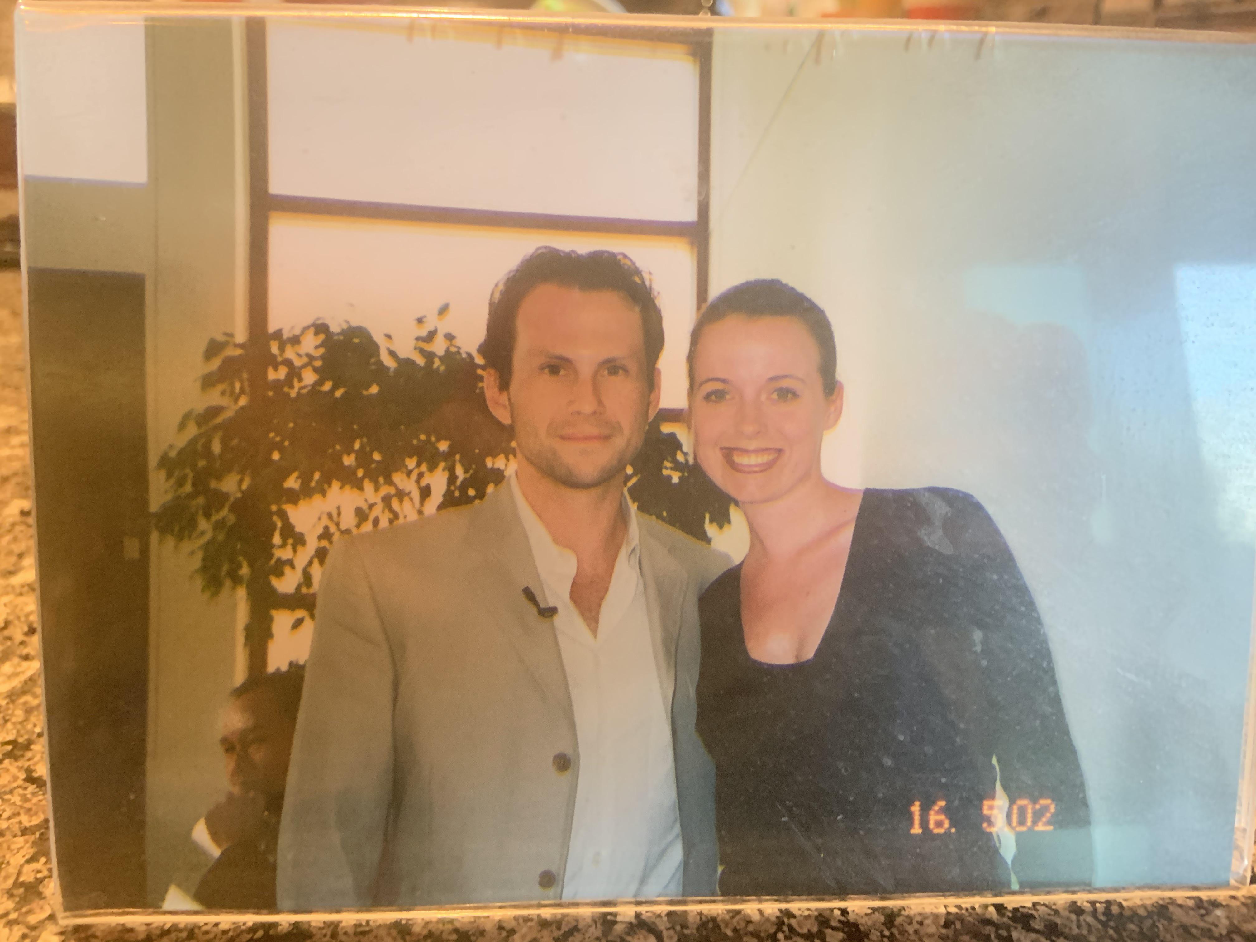 My mom with Mr. Robot, 2002 | Scrolller